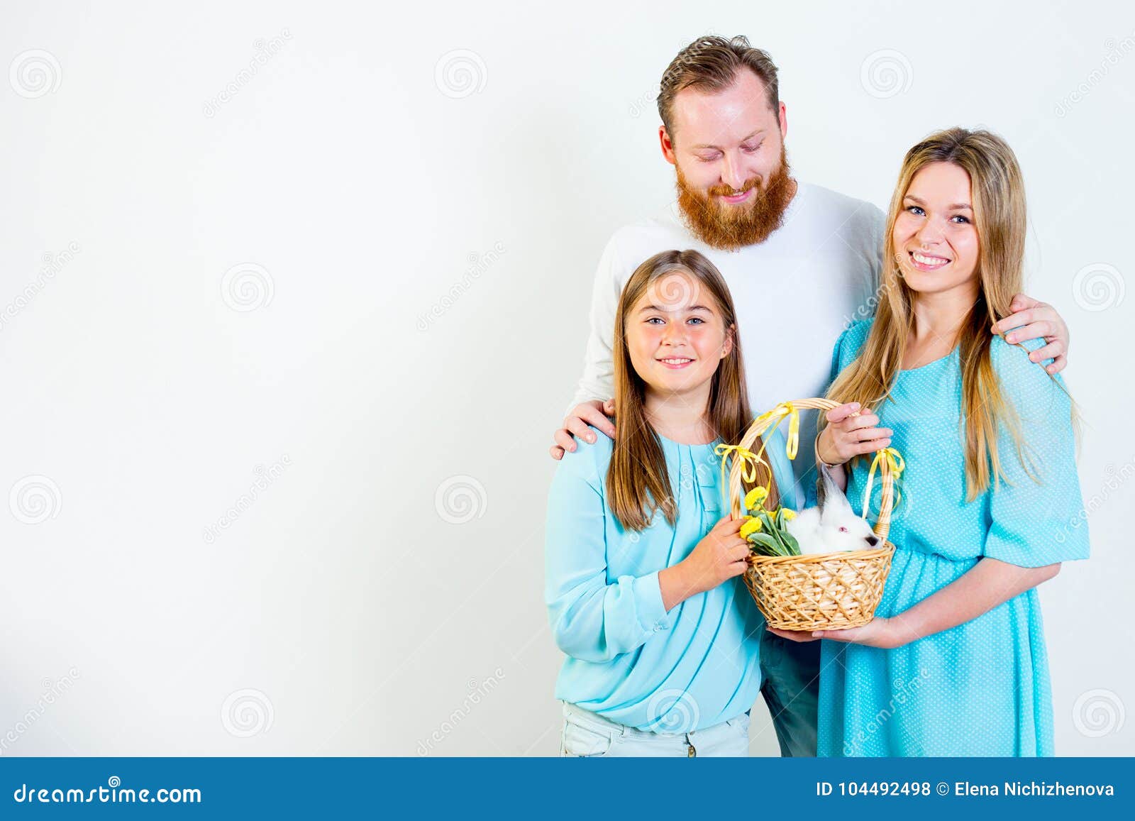 Family celebrating easter stock photo. Image of indoor - 104492498