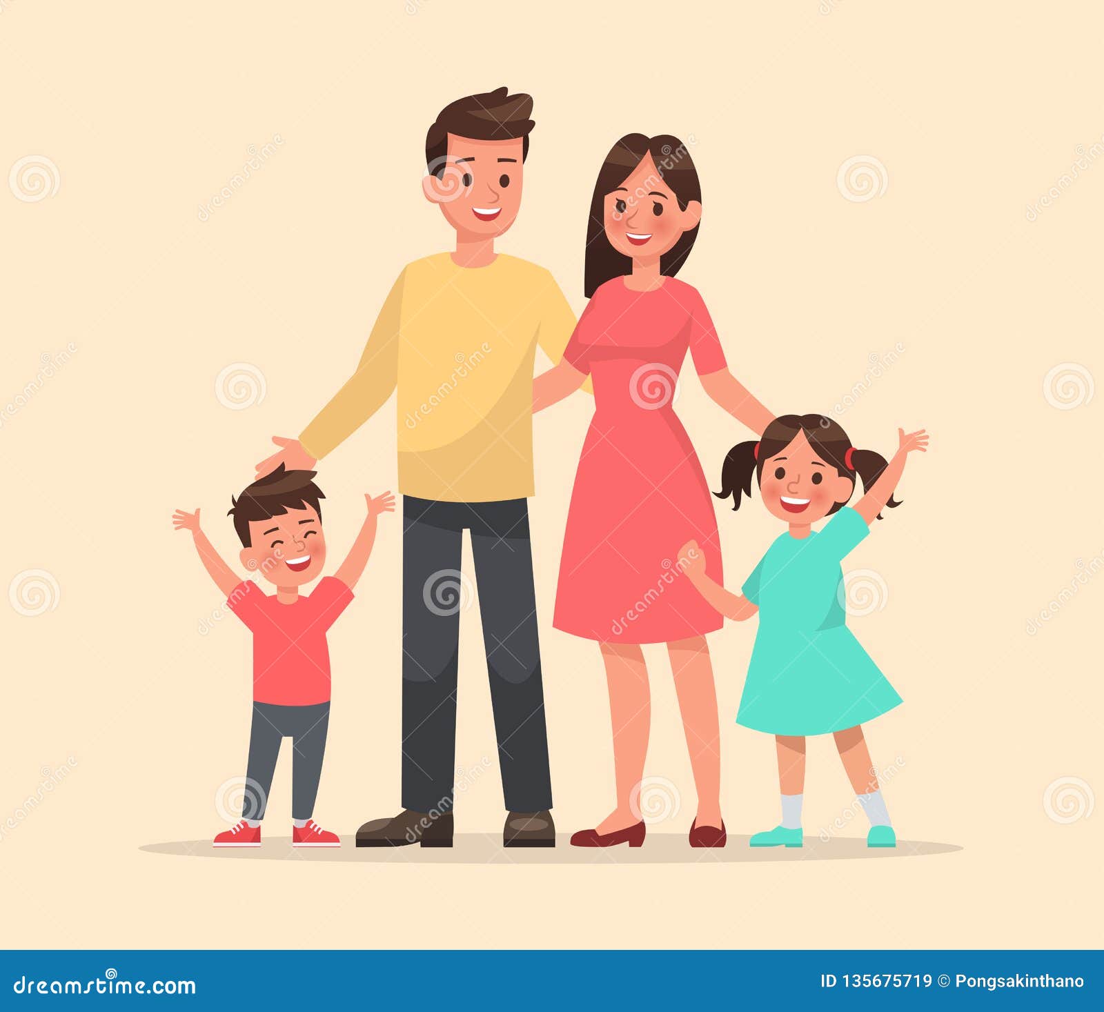 Family Character Vector Design Set 9 Stock Vector - Illustration of ...