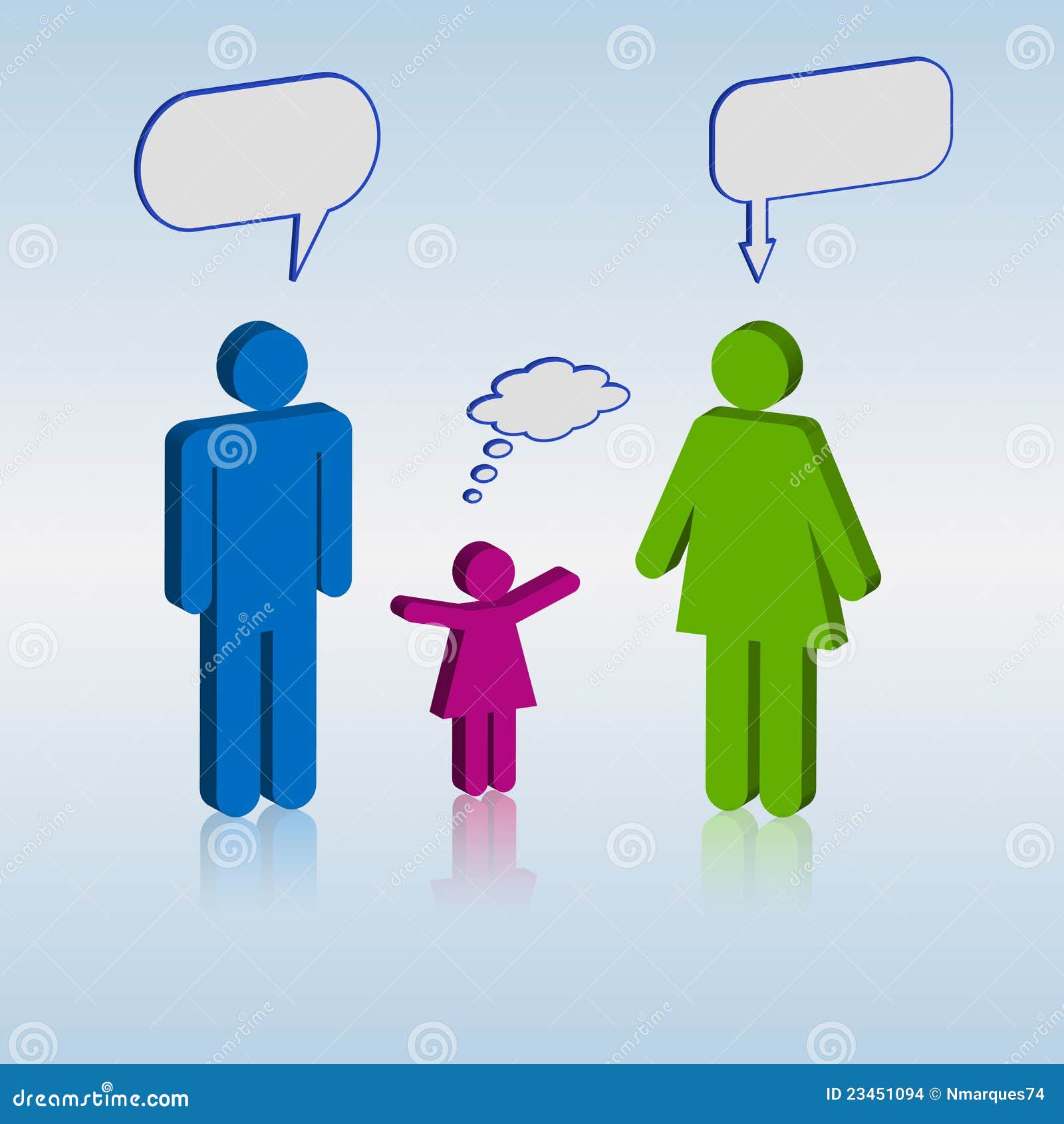 Family Chat Bubbles stock vector. Illustration of meeting - 23451094