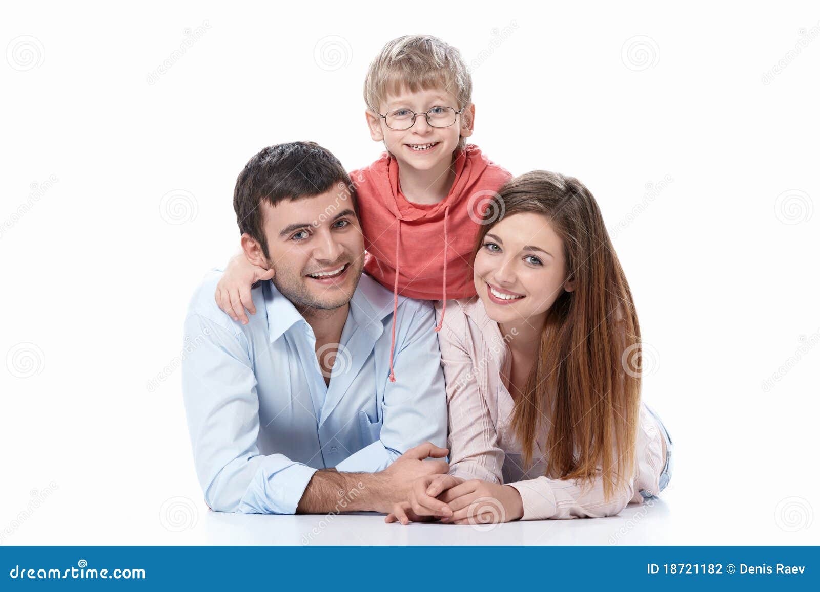 Family with a child stock photo. Image of blue, cute - 18721182