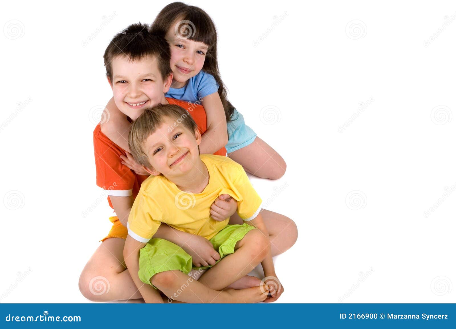 Family of childern stock photo. Image of playing, smile - 2166900