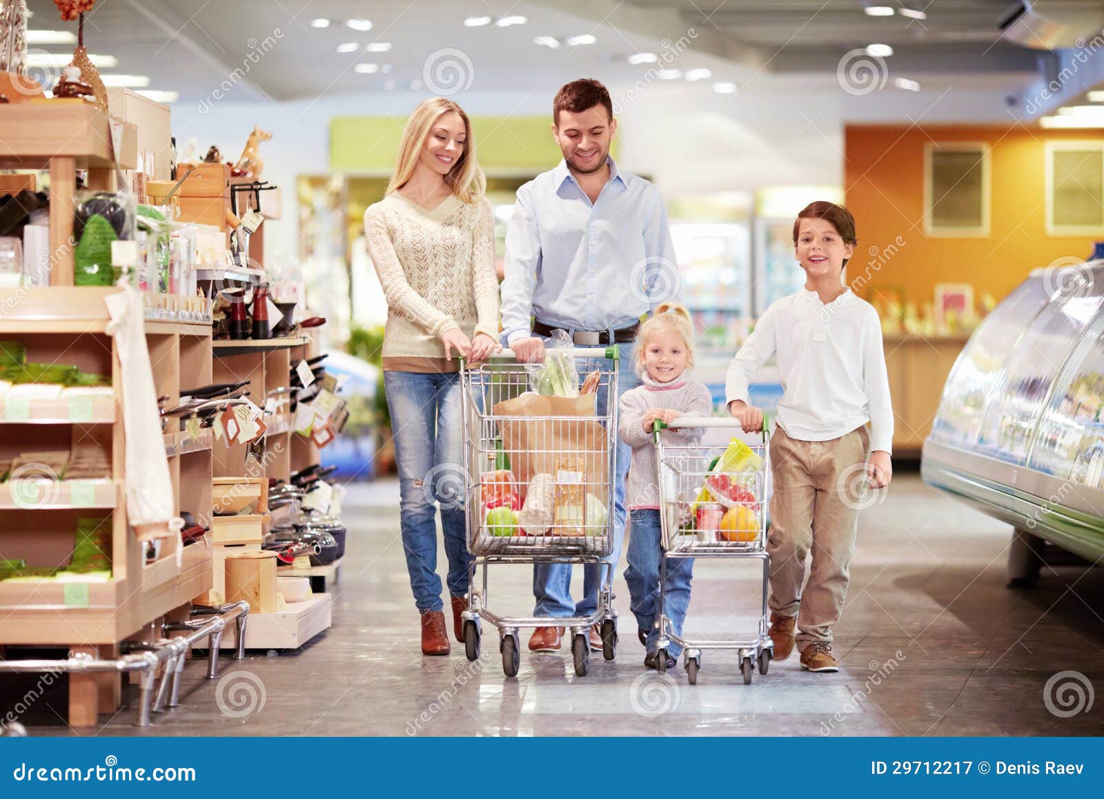 Family with children stock image. Image of family, foods - 29712217