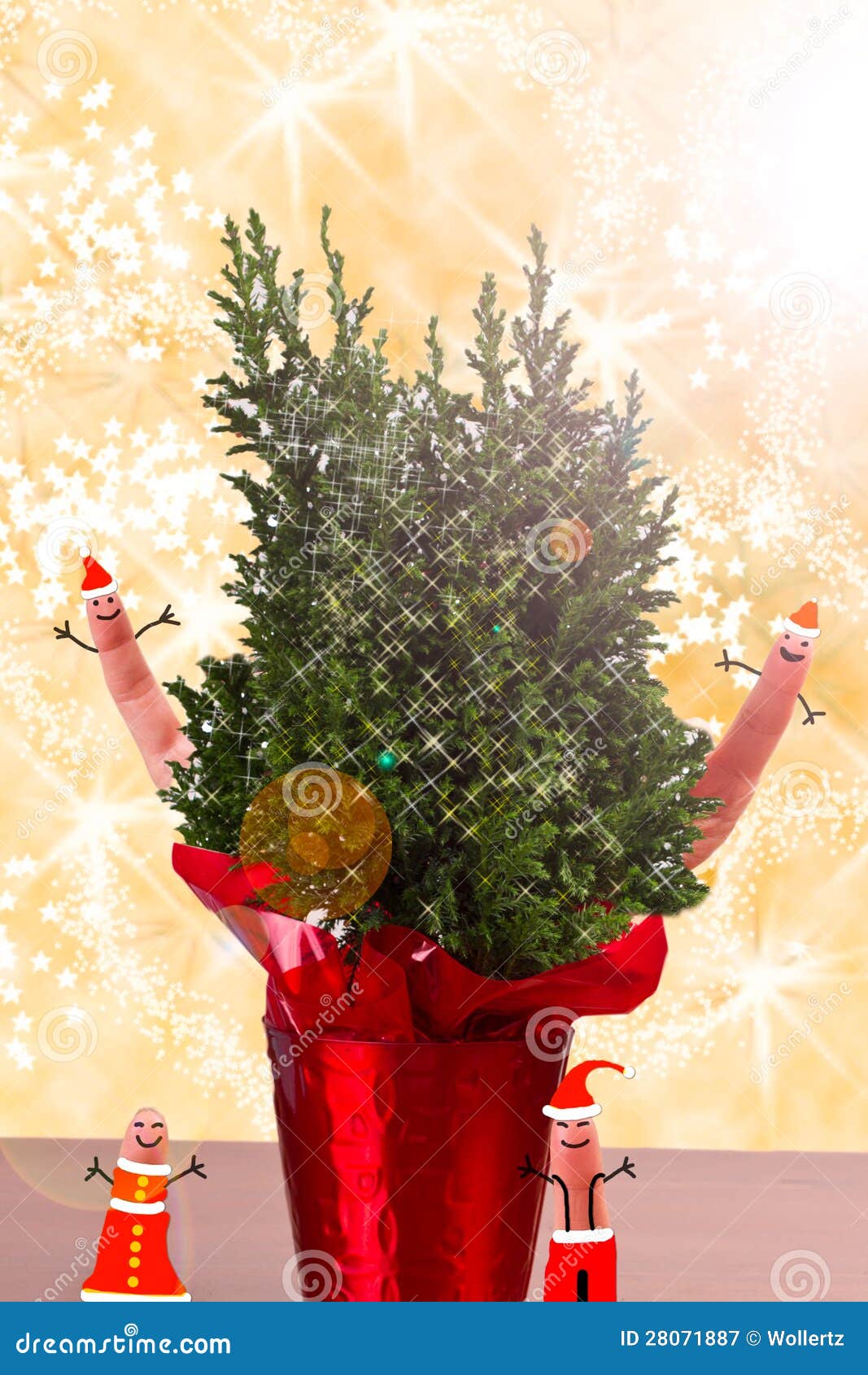 Family Christmas scene stock image. Image of surprise - 28071887