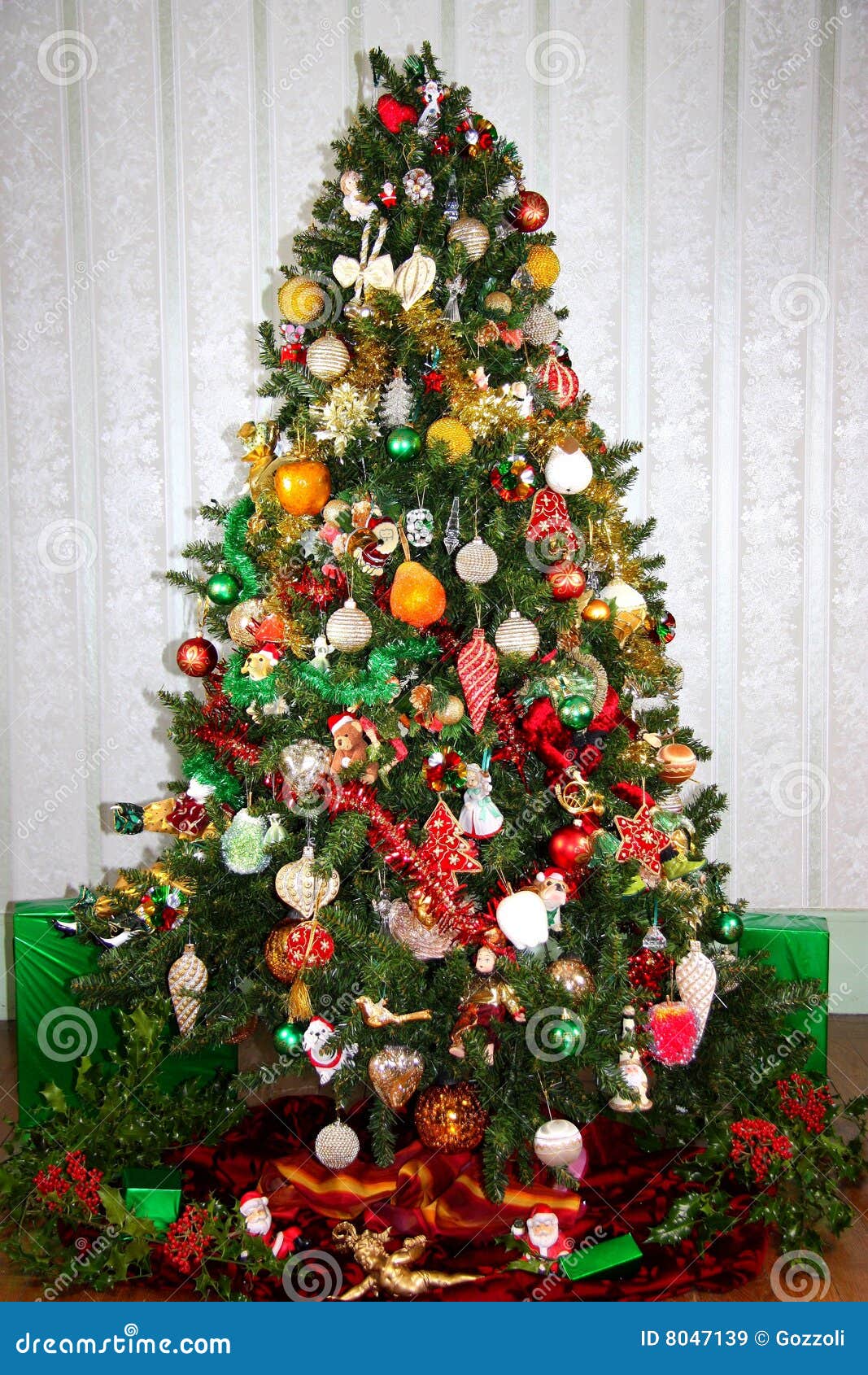 The family Christmas tree stock image. Image of colourful - 8047139