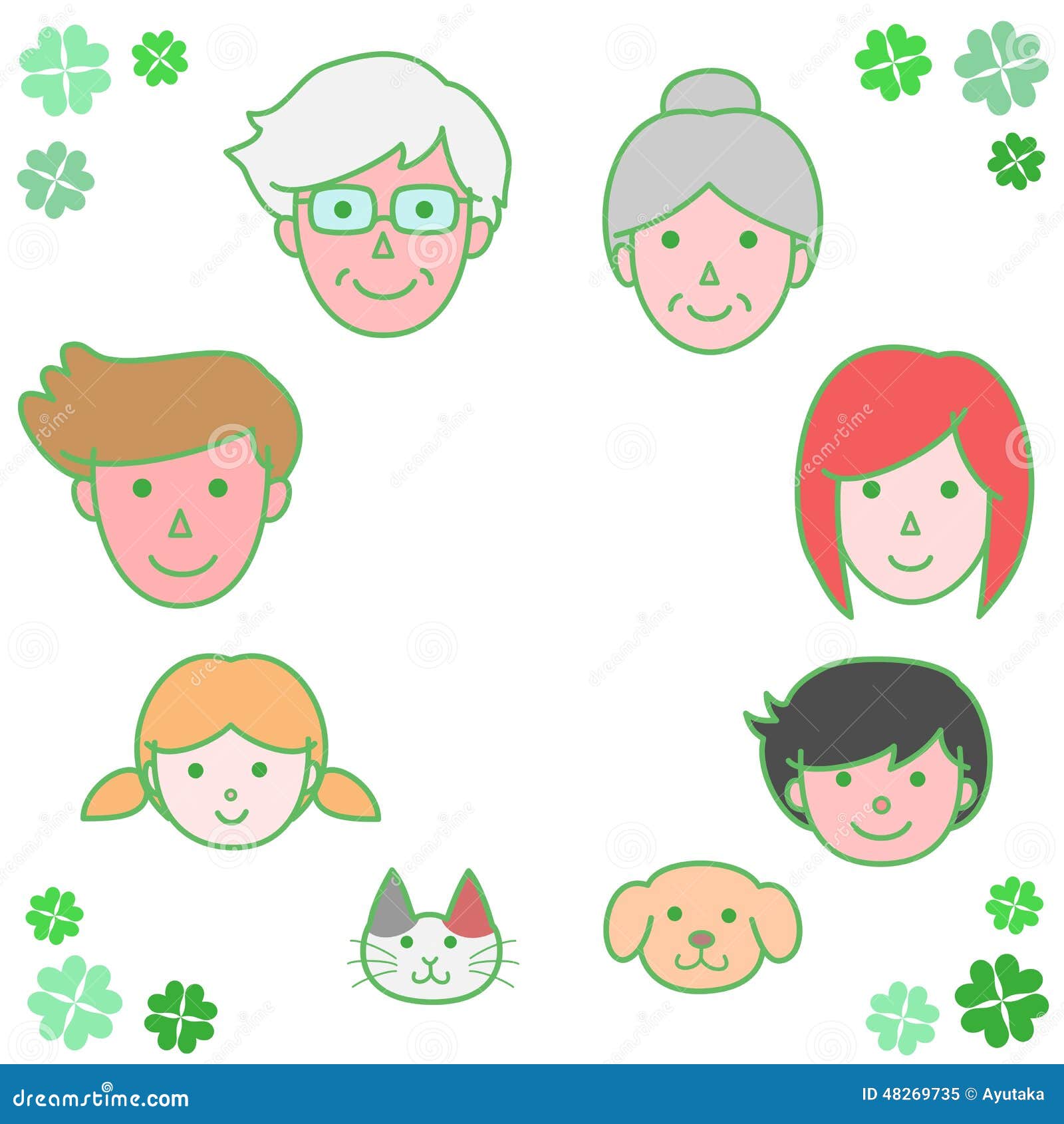 Our Family Is Circle Of Love, Vector. Wording Design, Lettering ...