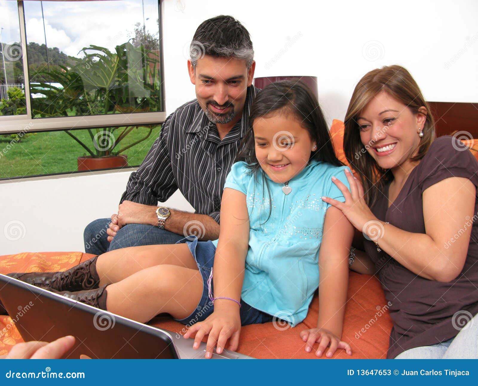 Family computer stock image. Image of browse, caucasian - 13647653