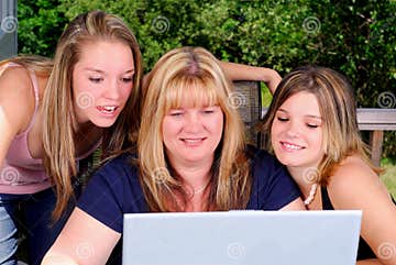 Family Computer stock photo. Image of laptop, school, seventeen - 2835370