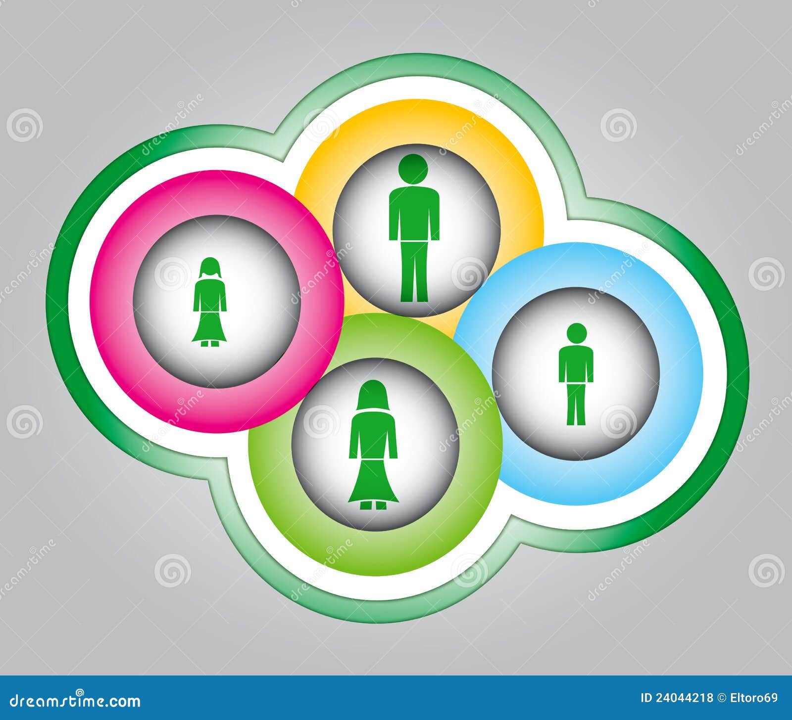 Family concept stock vector. Illustration of happy, family - 24044218