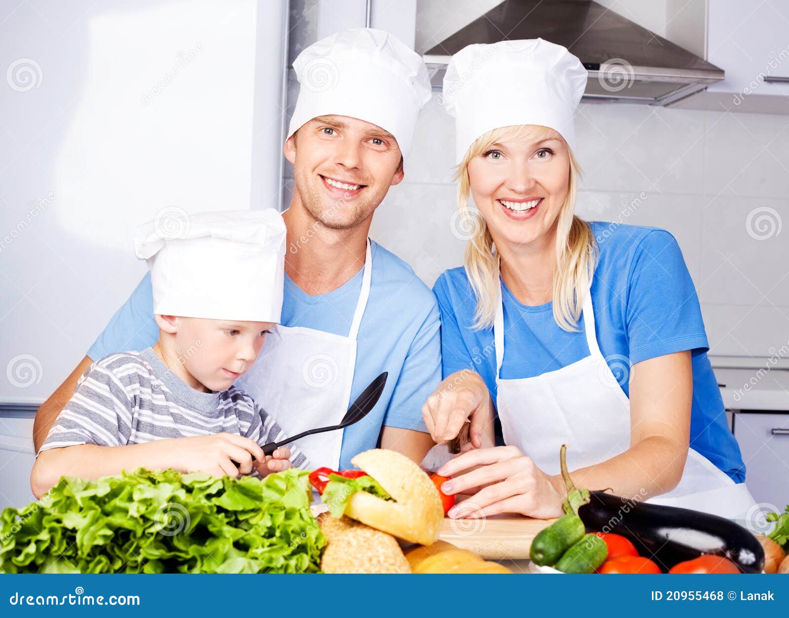 Family cooking stock photo. Image of health, family, child - 20955468