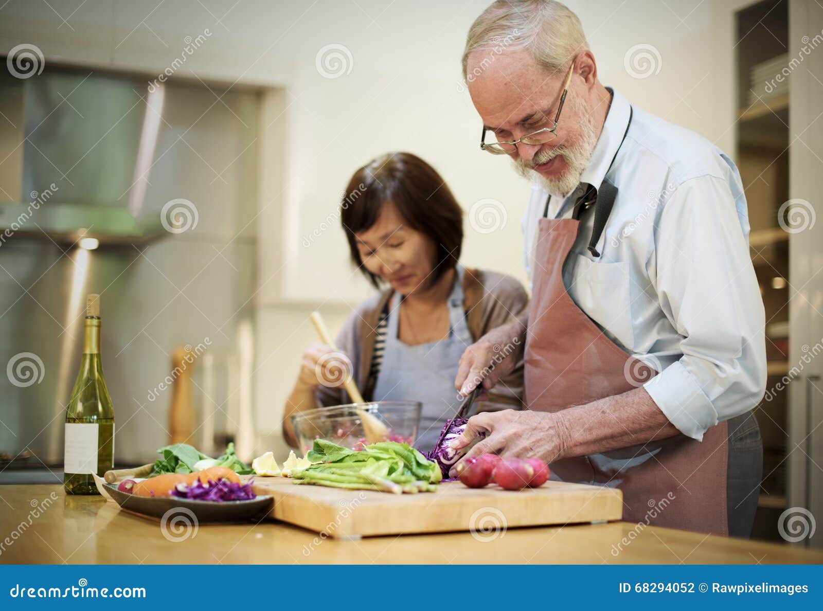 Family Cooking Kitchen Preparation Dinner Concept Stock Photo - Image ...