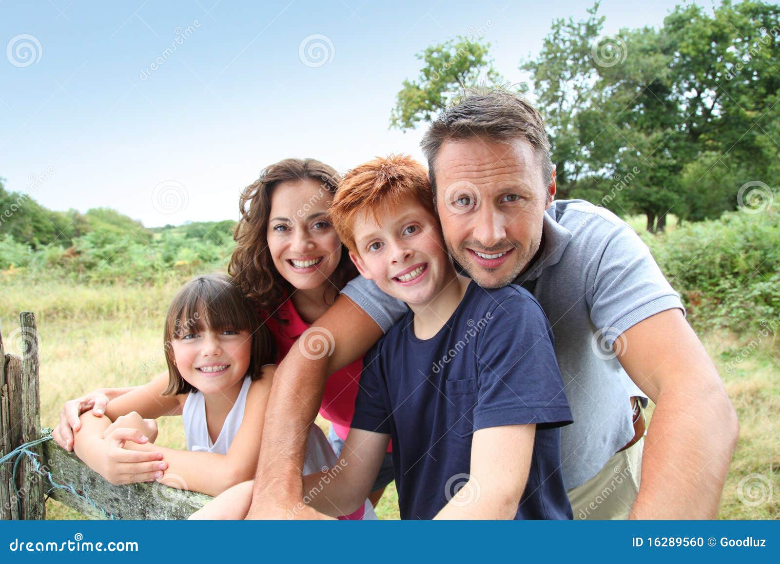 Family in countryside stock photo. Image of girl, field - 16289560