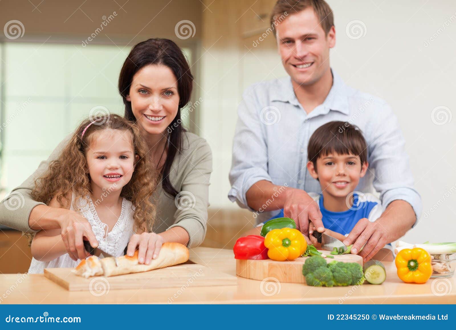 Family cutting ingredients stock photo. Image of appearance - 22345250