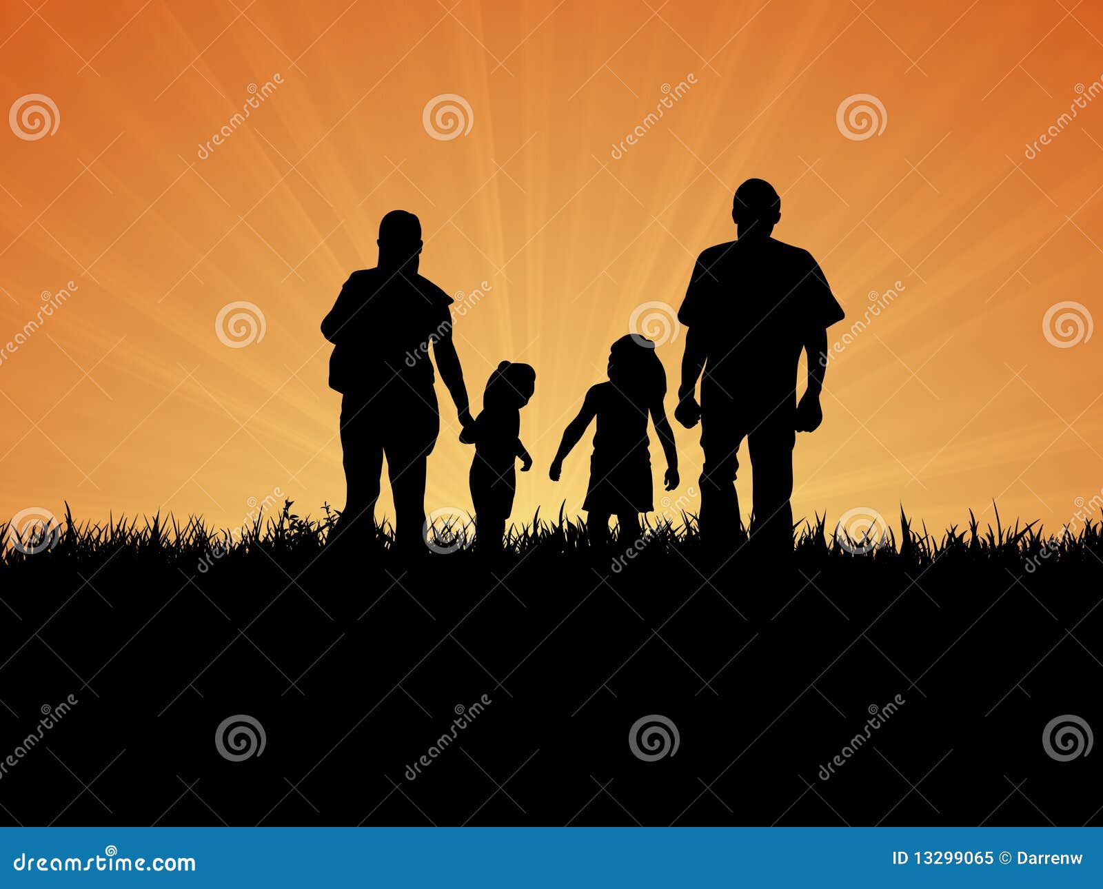 Family day out stock illustration. Illustration of kids - 13299065