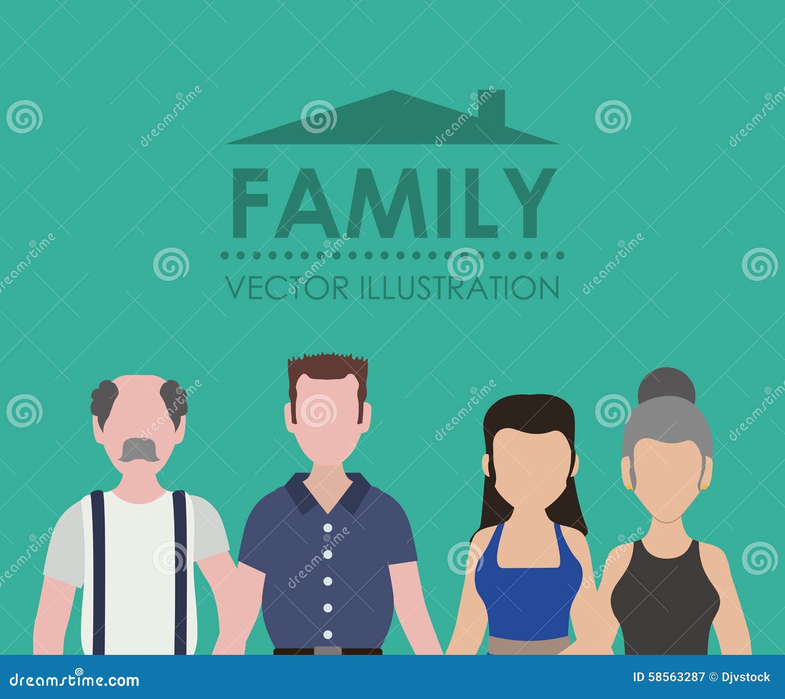 Family design stock vector. Illustration of concept, date - 58563287