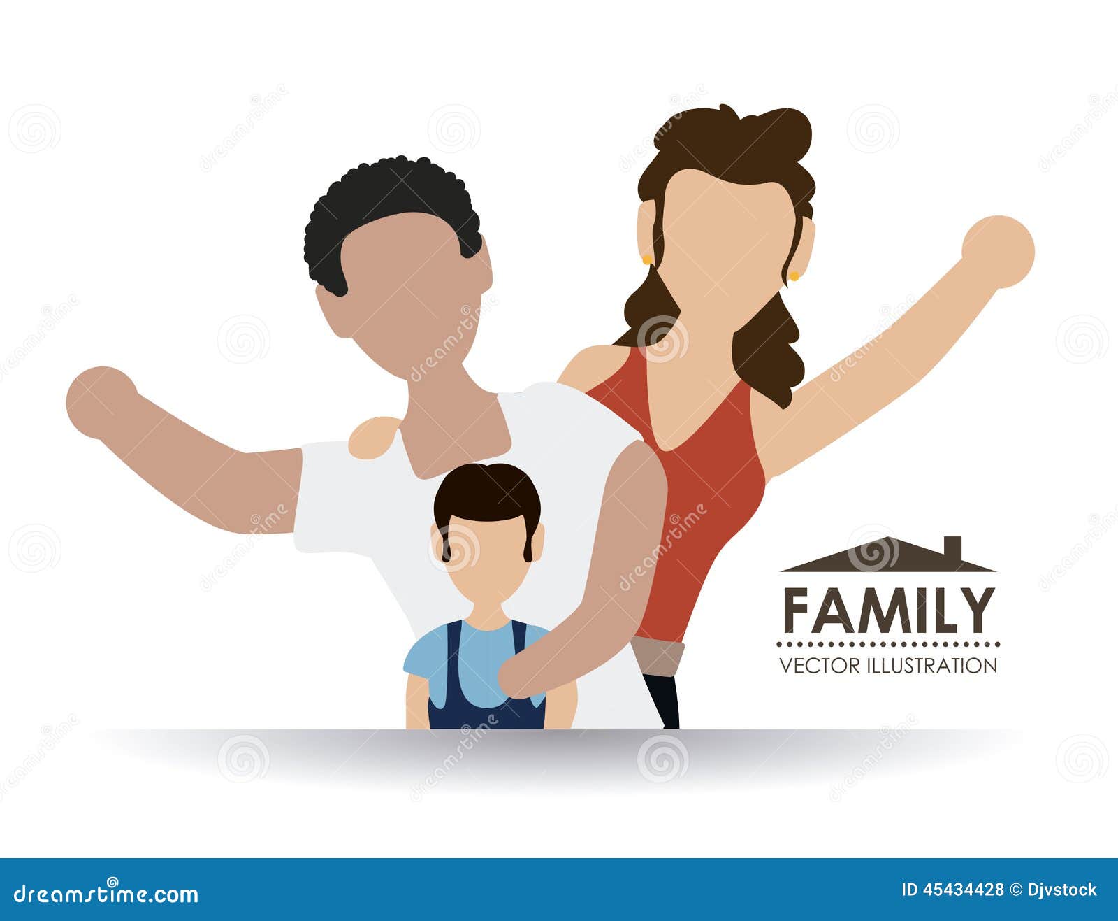 Family design stock illustration. Illustration of cartoon - 45434428