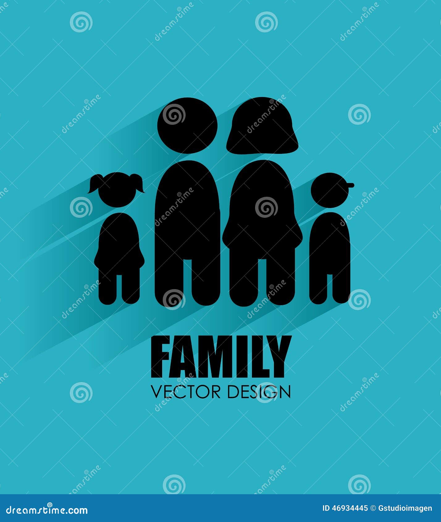 Family design stock vector. Illustration of family, icon - 46934445
