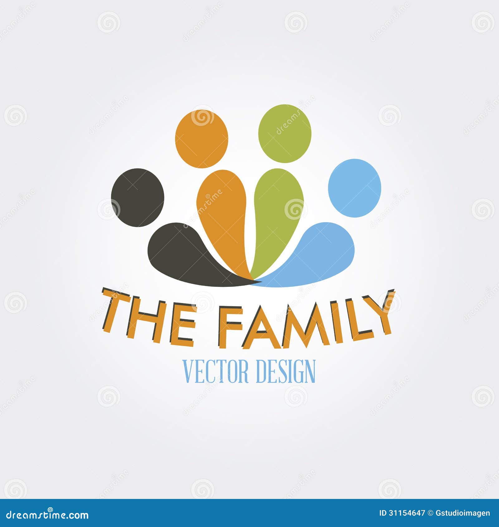 Family design stock vector. Illustration of family, human - 31154647