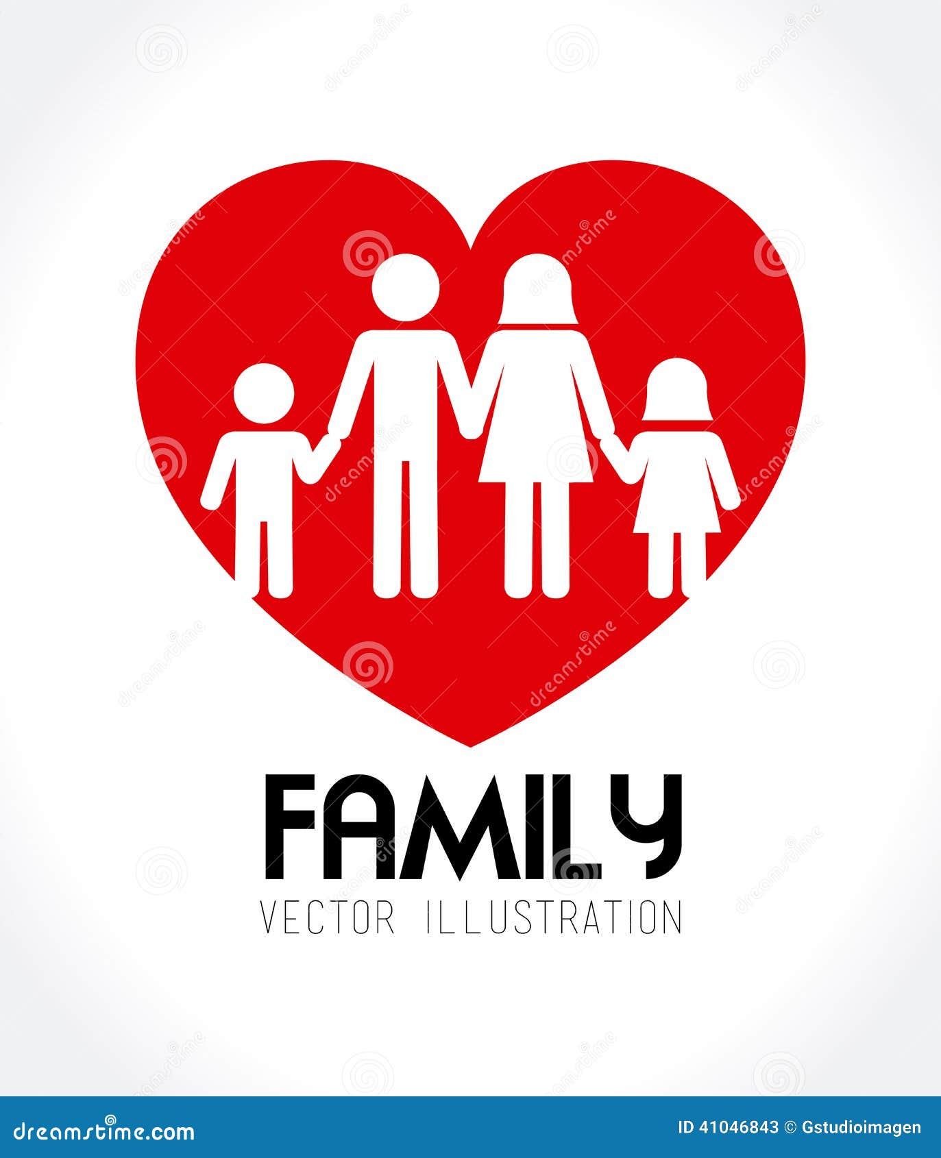 Family design stock vector. Illustration of familiar - 41046843