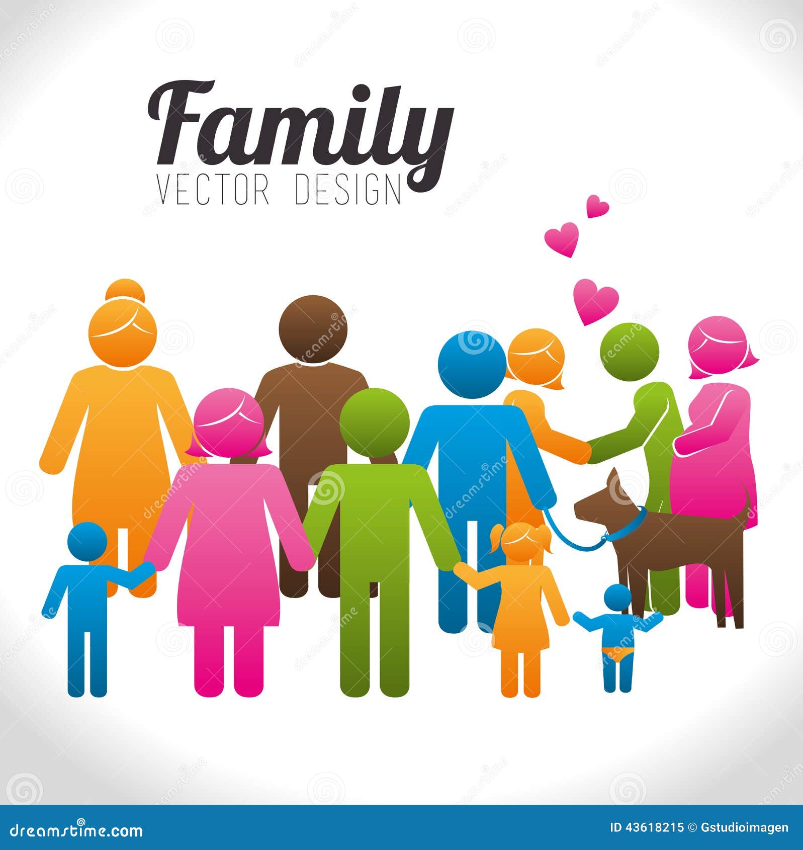 Family design stock vector. Illustration of togetherness - 43618215