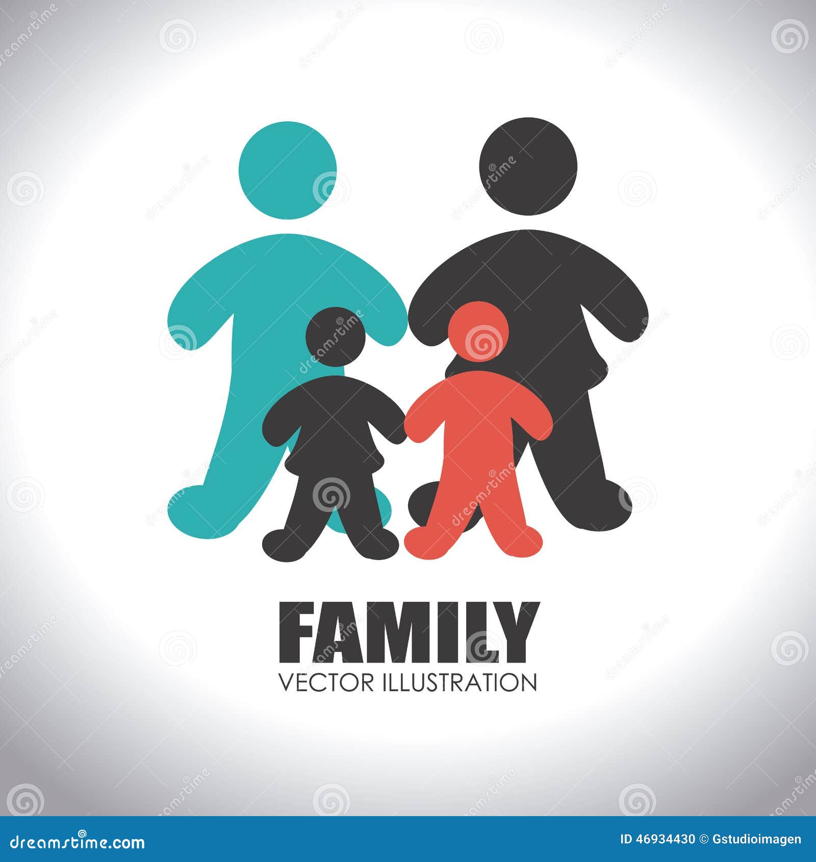 Family design stock vector. Illustration of symbol, homelike - 46934430