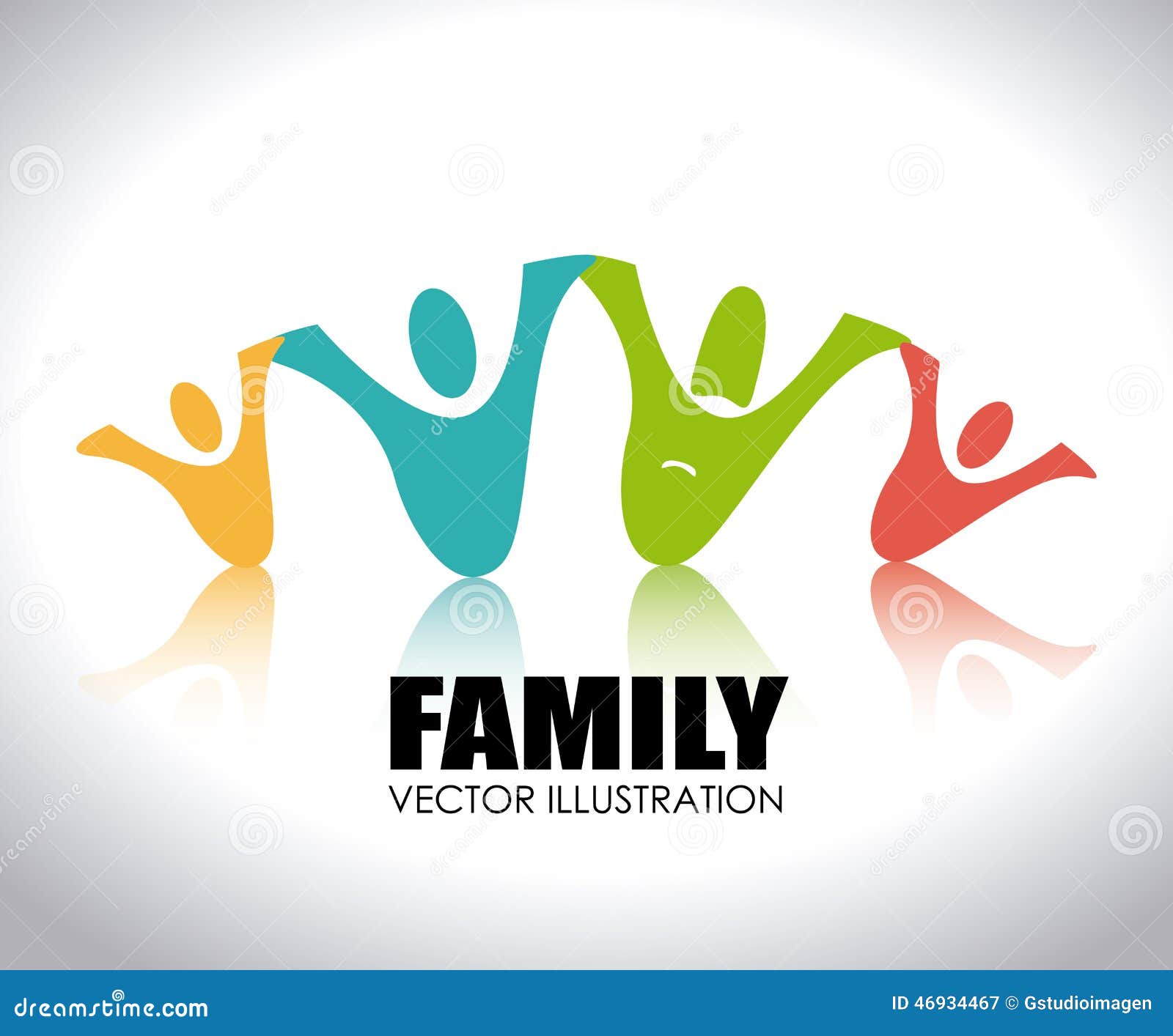 Family design stock vector. Illustration of support, life - 46934467