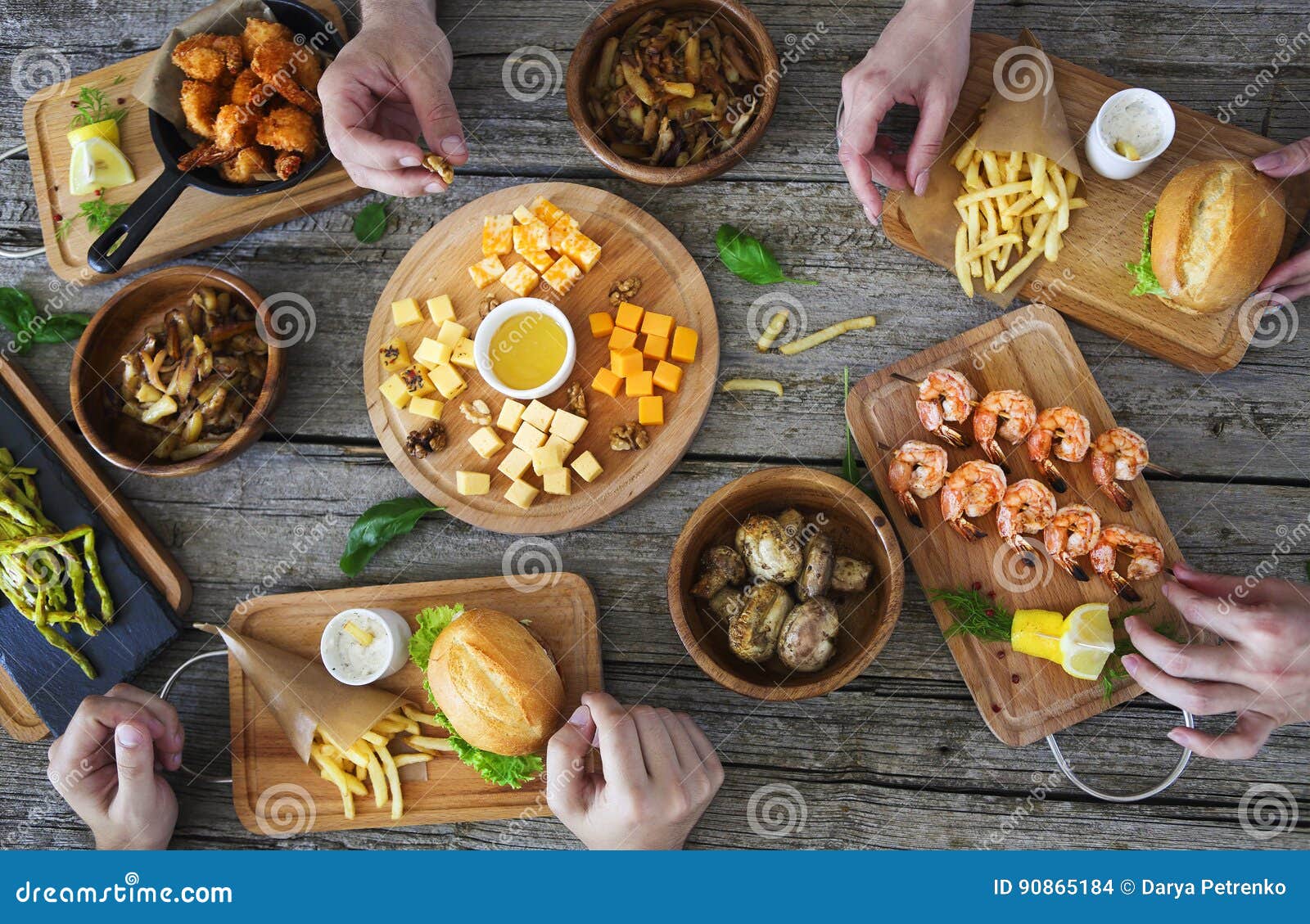 Family dinner top view stock photo. Image of potato, kitchen - 90865184