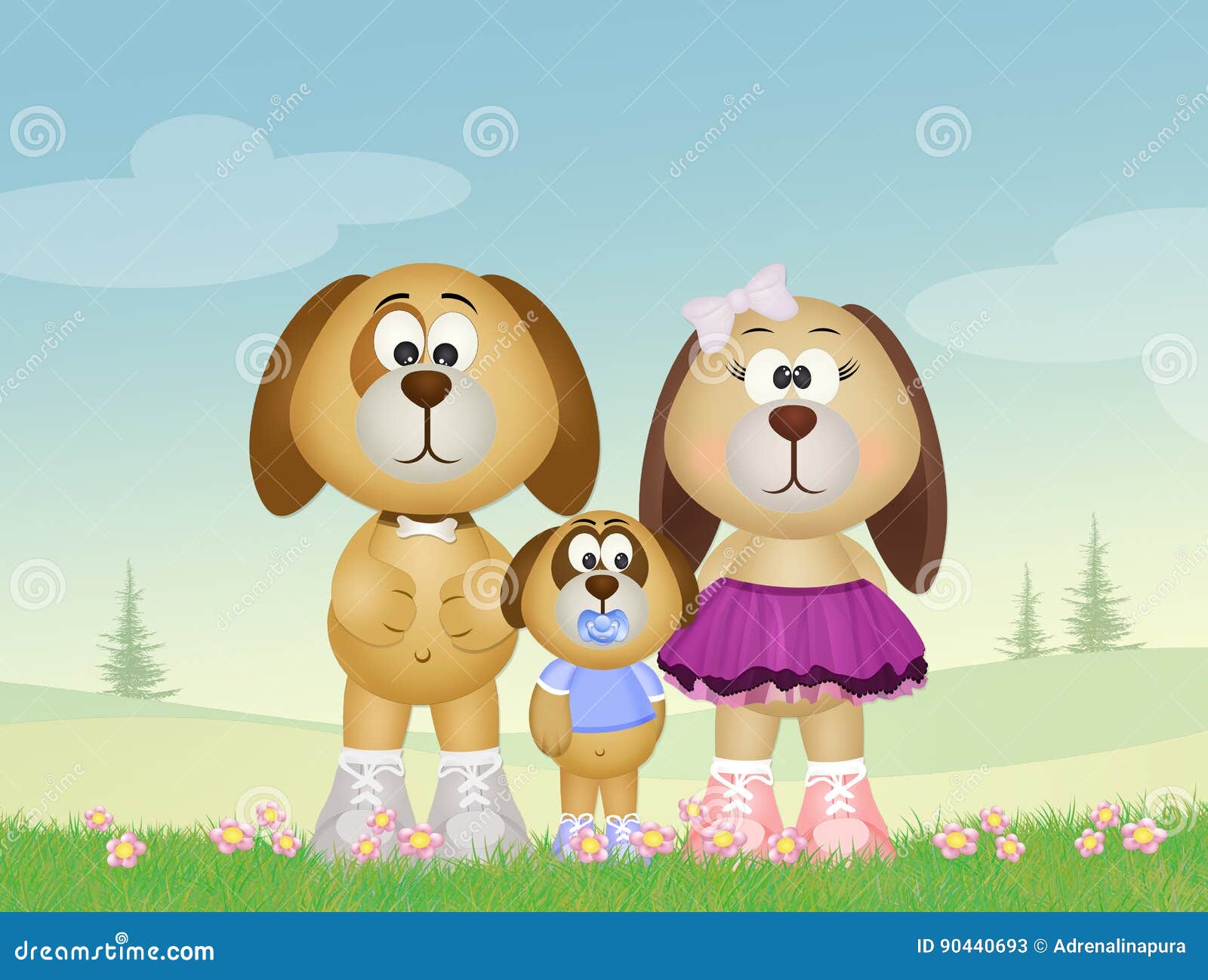 Dogs Coupling At Sunset Stock Photography | CartoonDealer.com #137284238