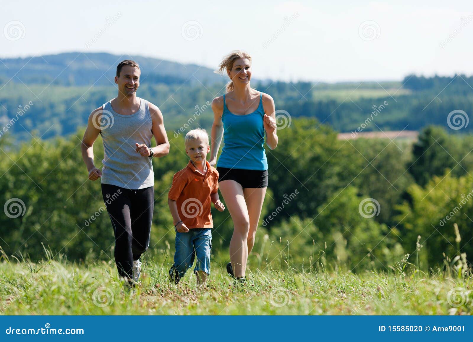 Family Doing Sports - Jogging Stock Photo - Image of jogging, fitness ...