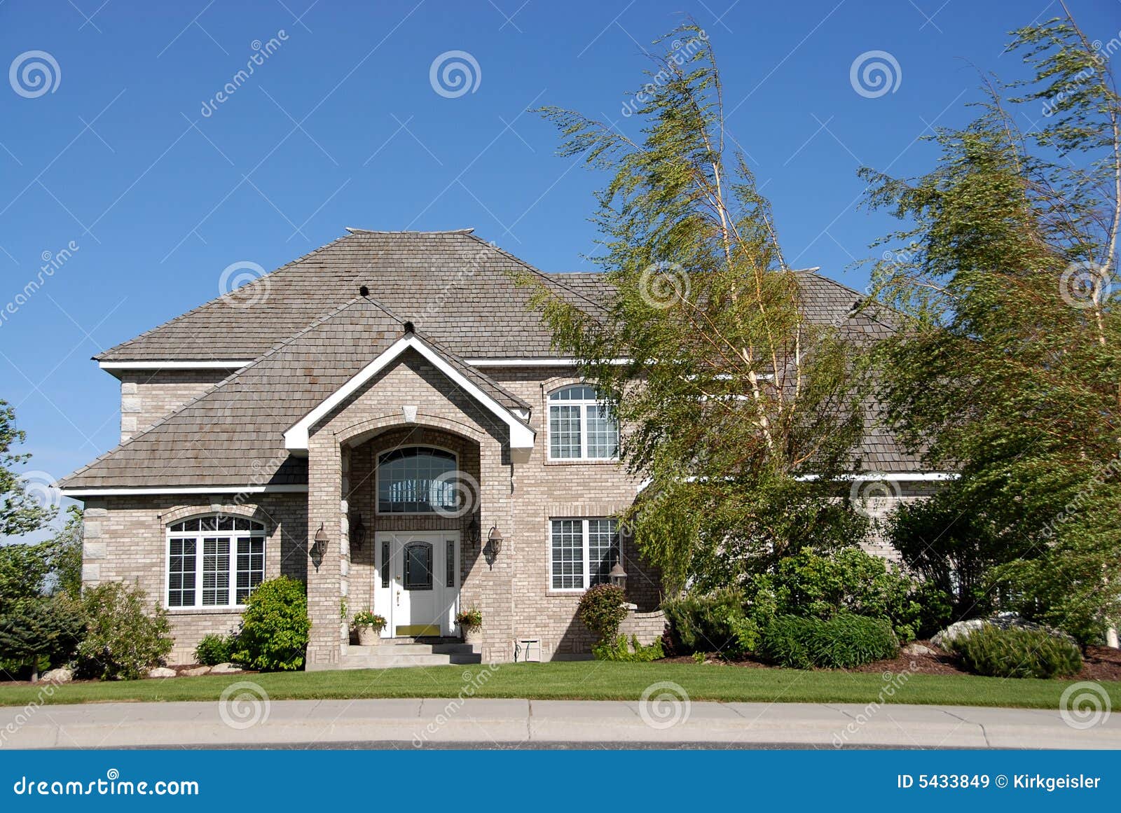 Family Dream Home stock image. Image of home, brick, building - 5433849