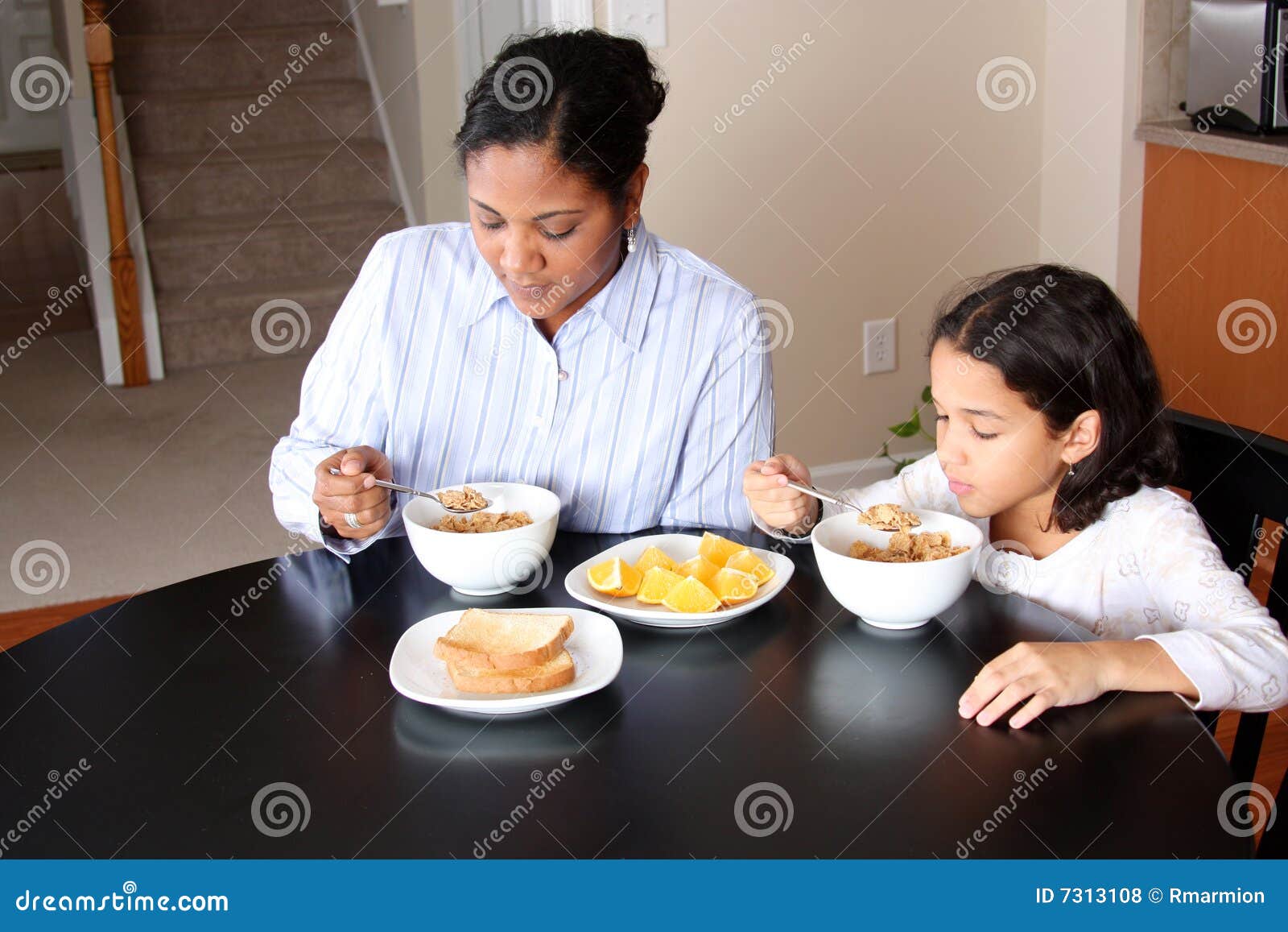 Family Eating Breakfast stock photo. Image of morning - 7313108