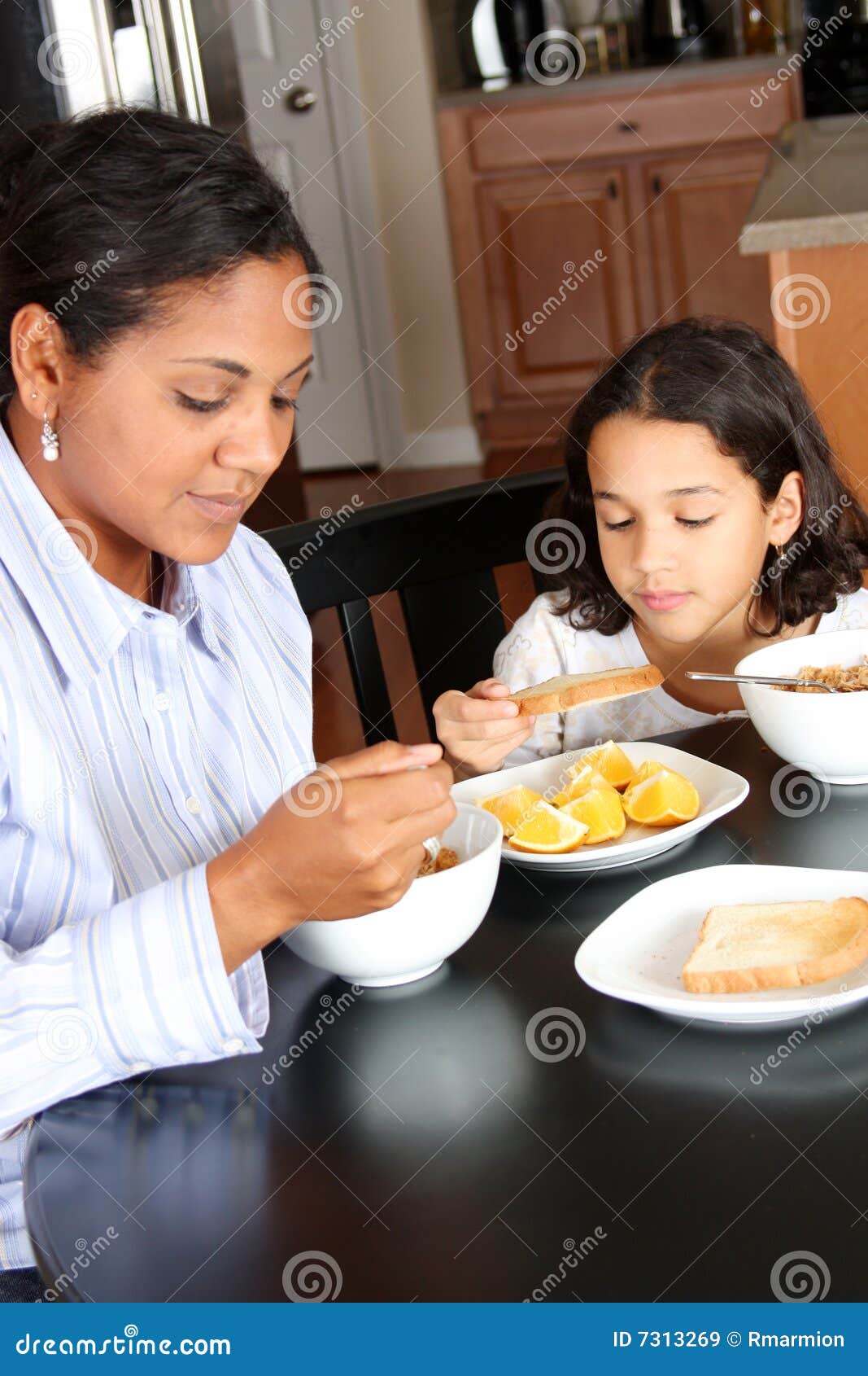 Family Eating Breakfast stock image. Image of healthy - 7313269