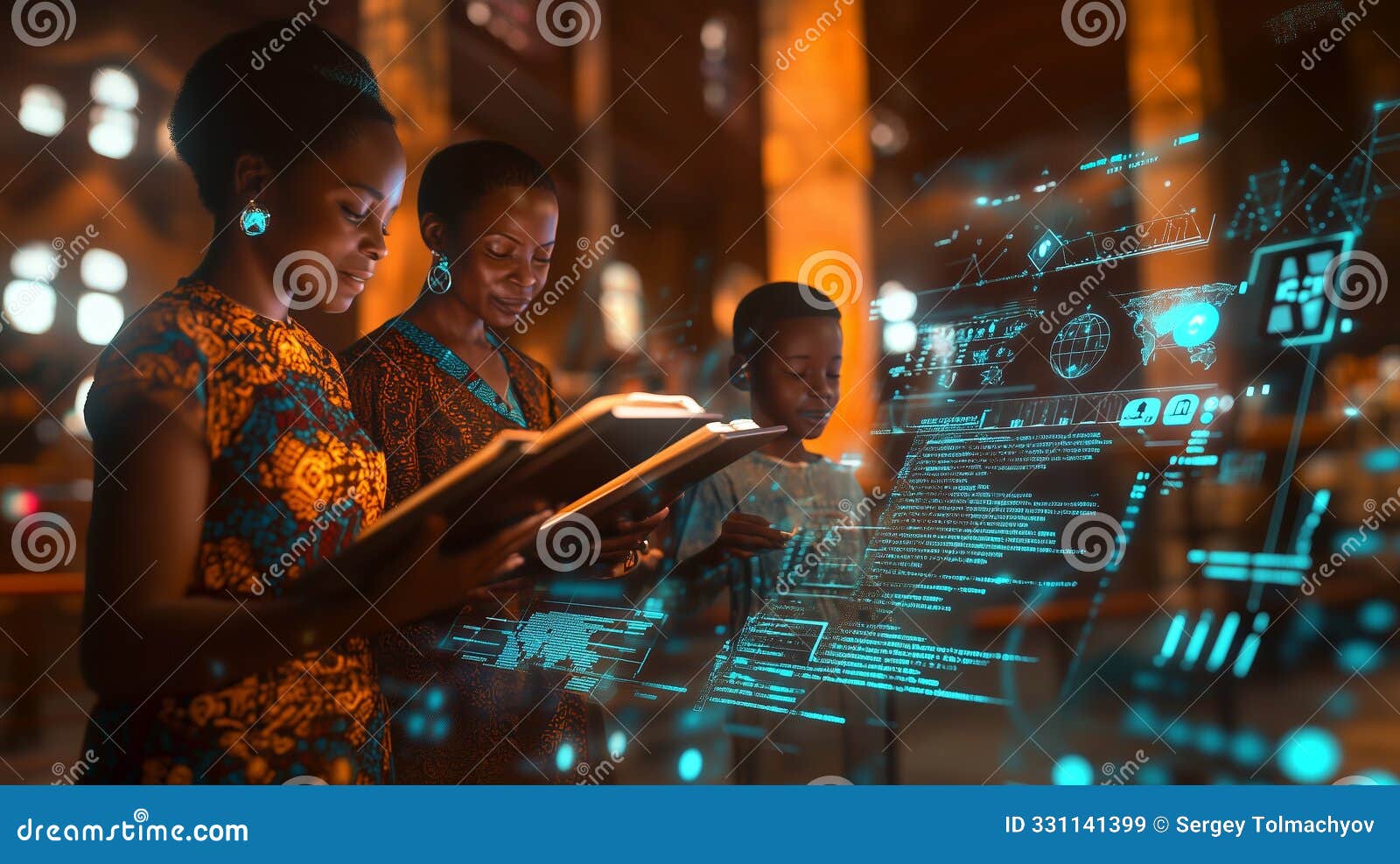 Family Engages with Digital Technology while Reading in a Vibrant Urban ...