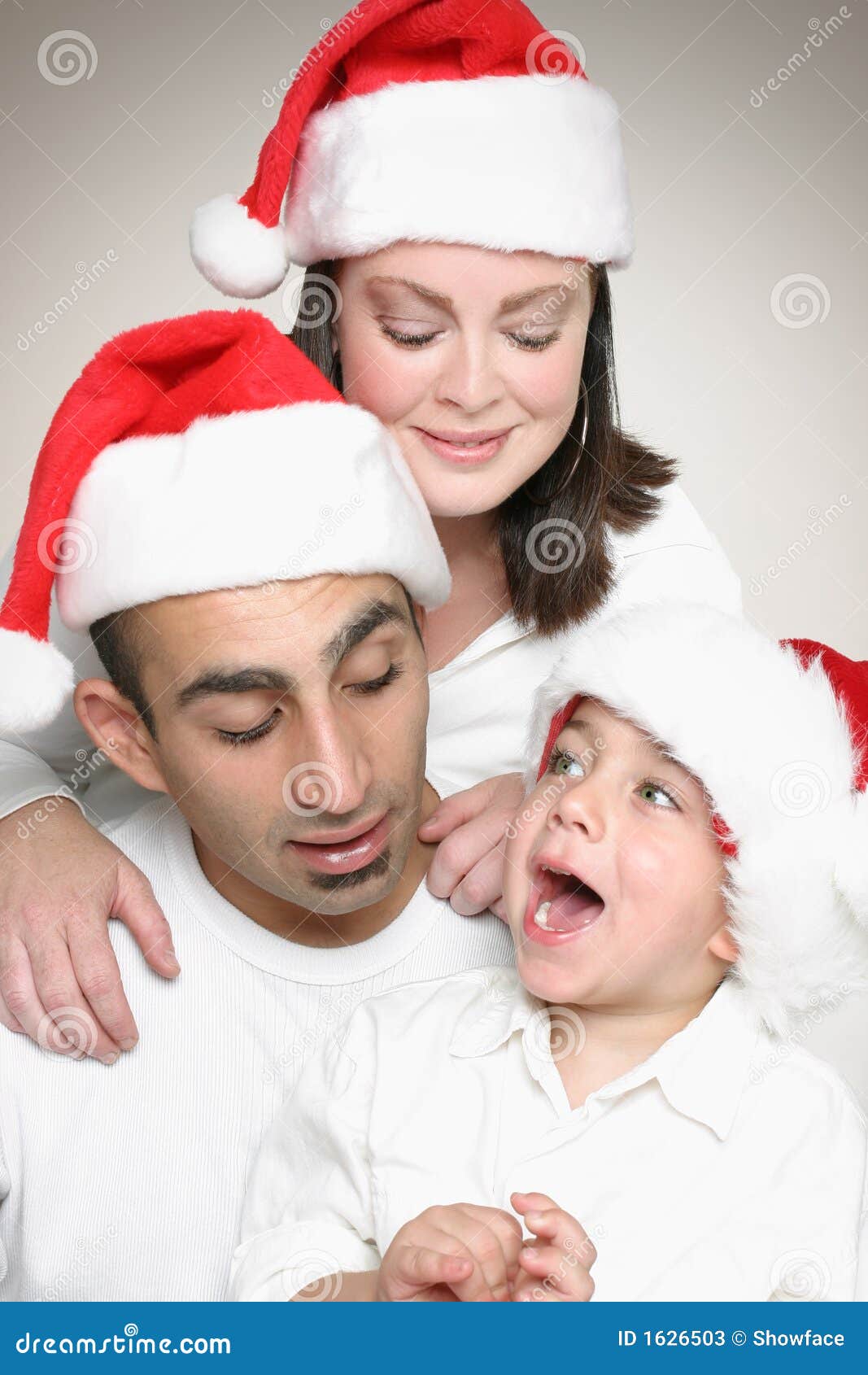 Family enjoying Christmas stock image. Image of festive - 1626503