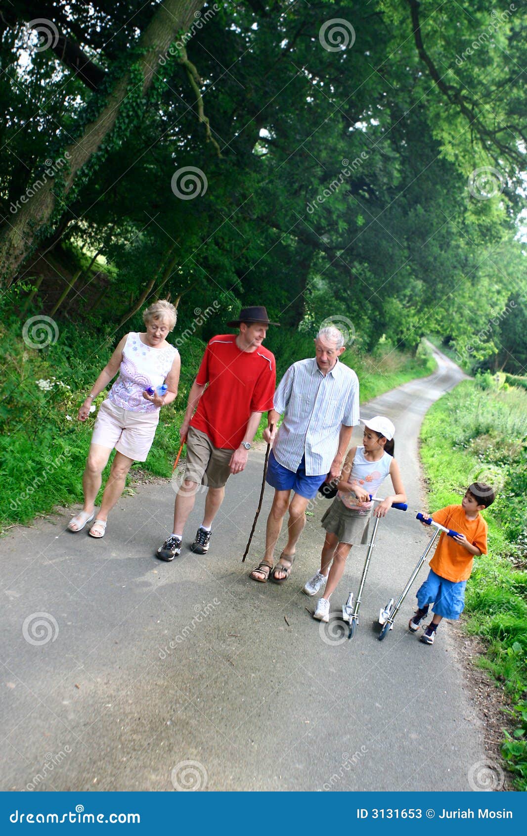 Family enjoying a walk stock image. Image of enjoy, healthy - 3131653