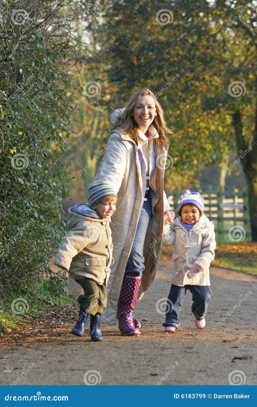 Family in the Fall stock image. Image of exercise, family - 6183799