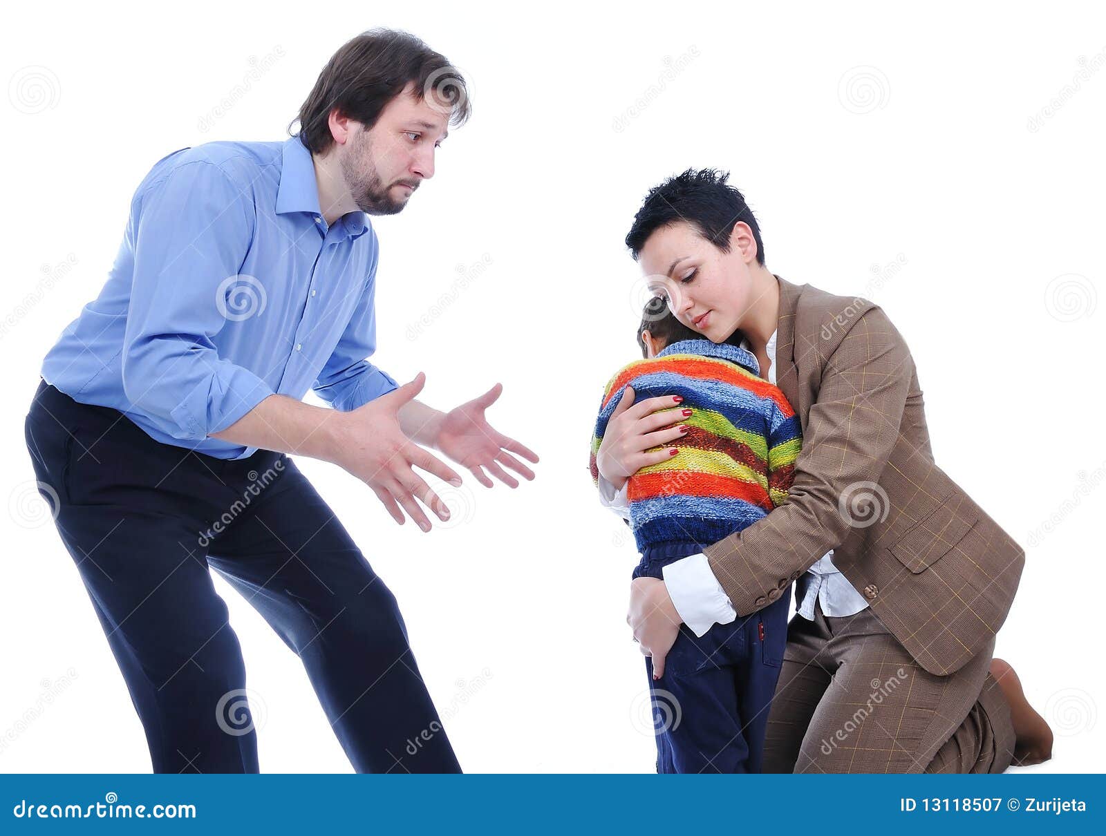 Family fighting stock image. Image of isolated, family - 13118507