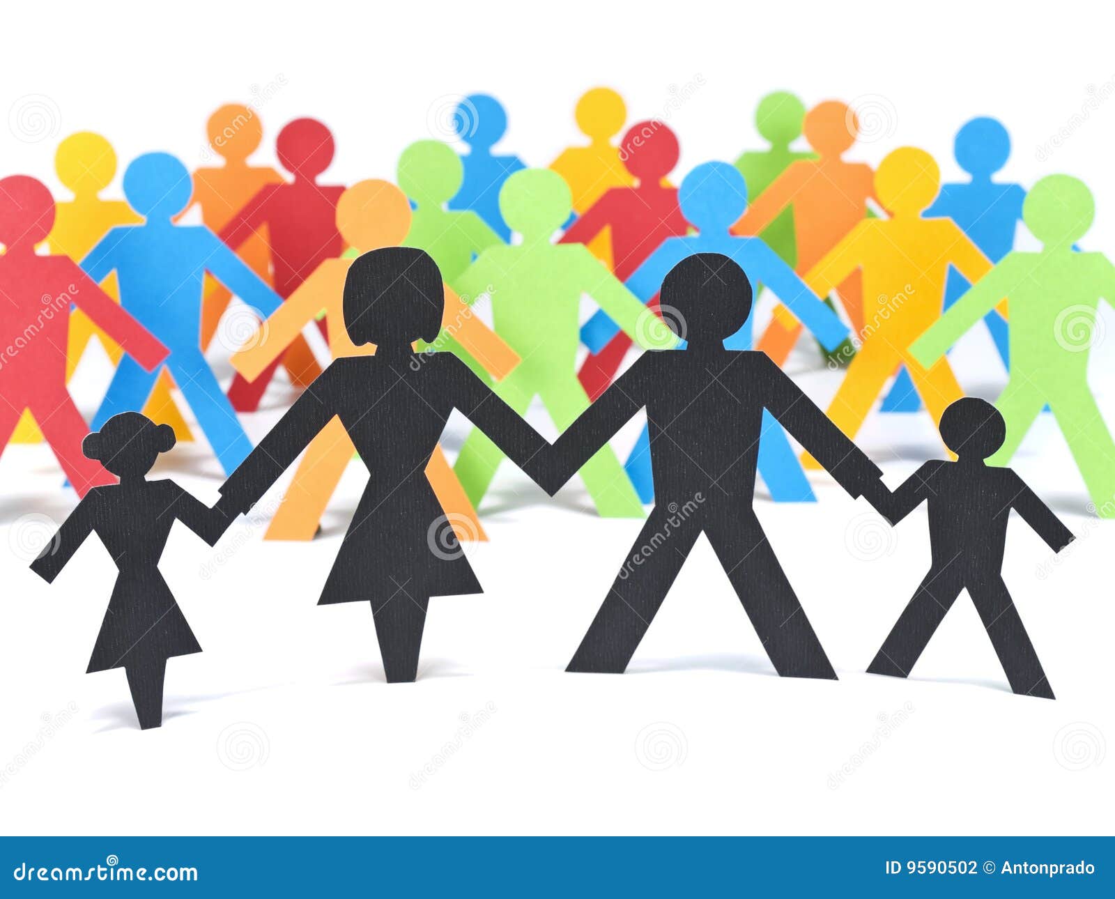 The family first stock photo. Image of crew, figures, family - 9590502