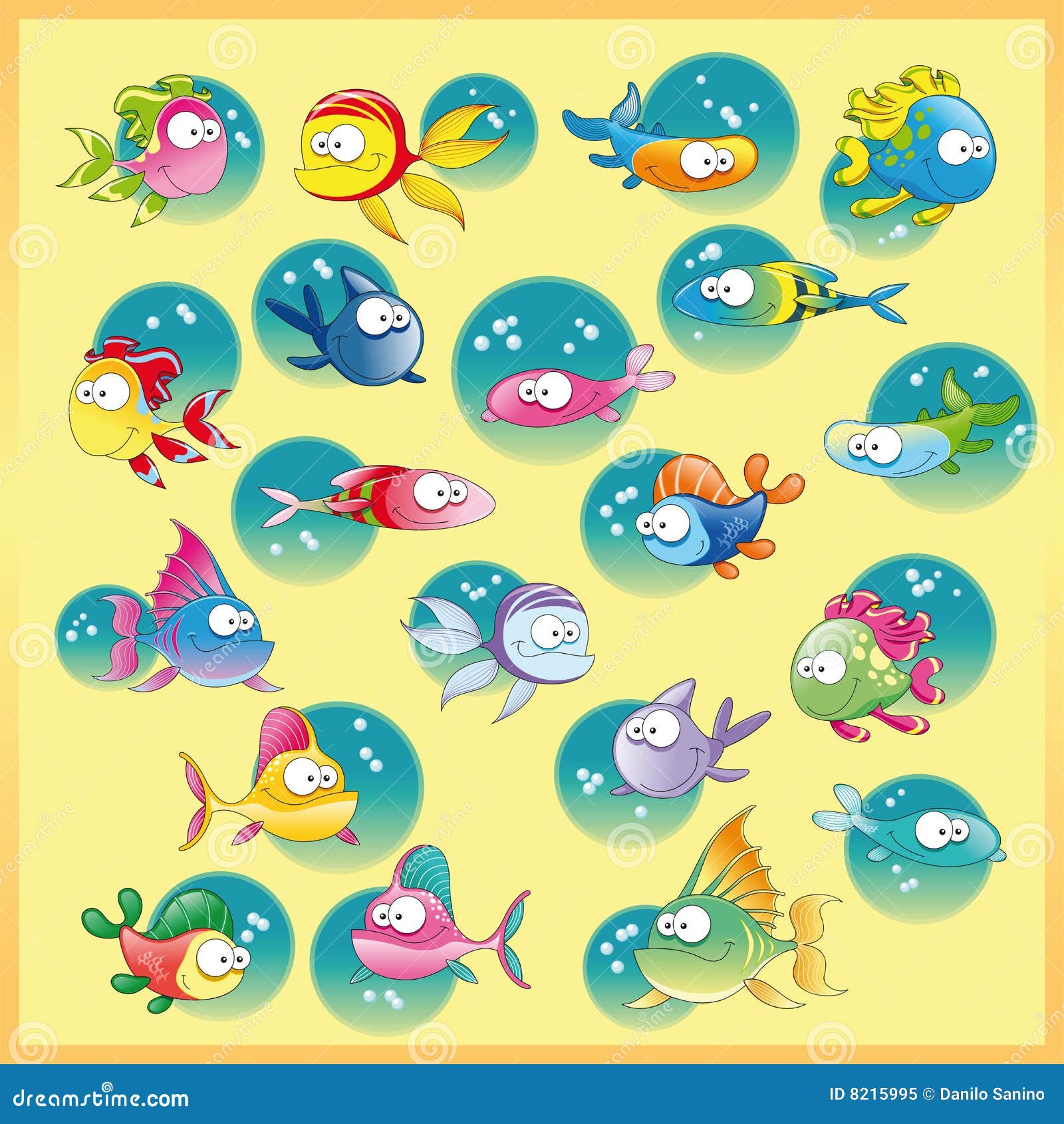 Family Of Fish Vector Illustration | CartoonDealer.com #7776520