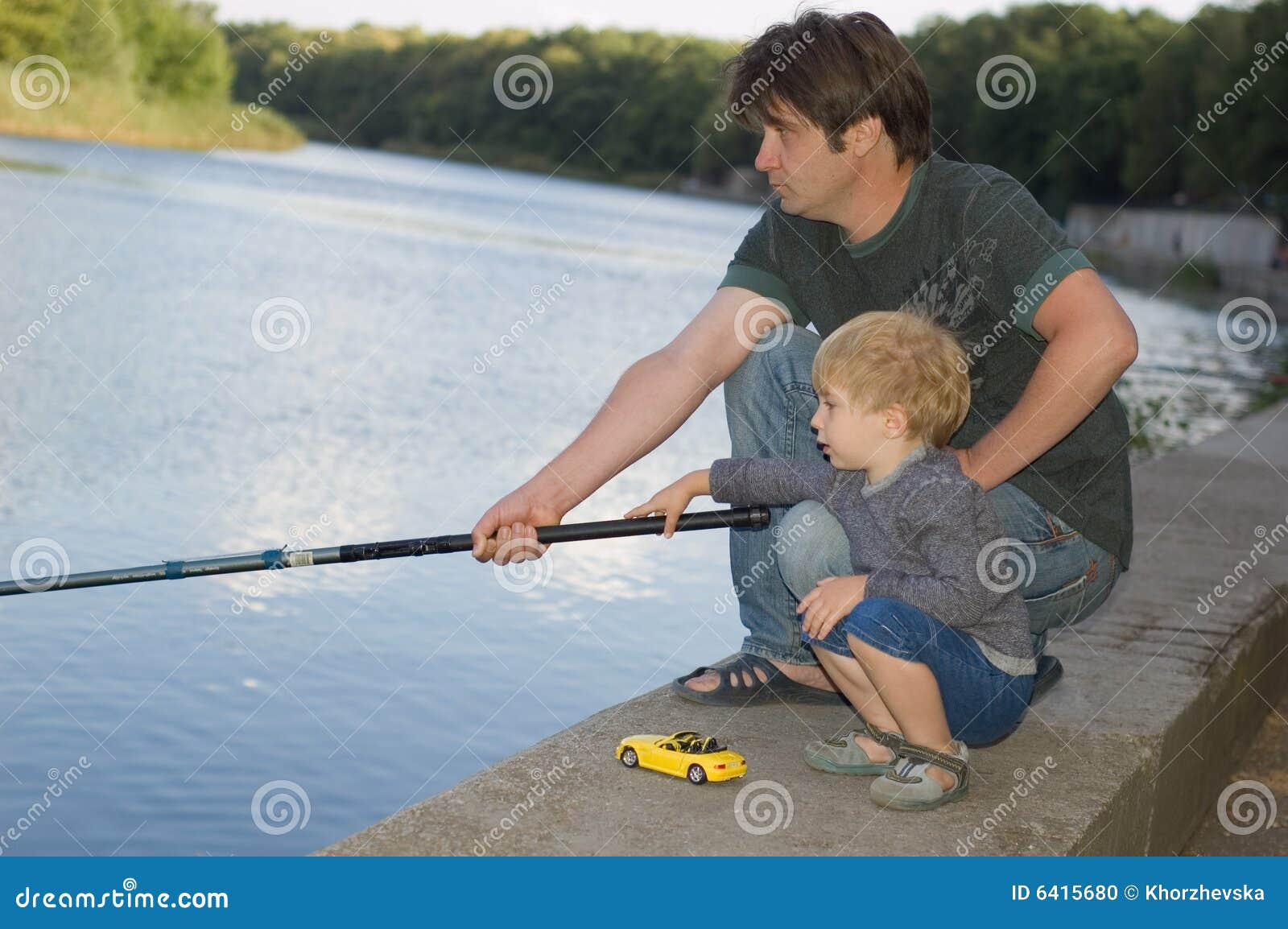 Family fishing stock photo. Image of family, casual, coastal - 6415680