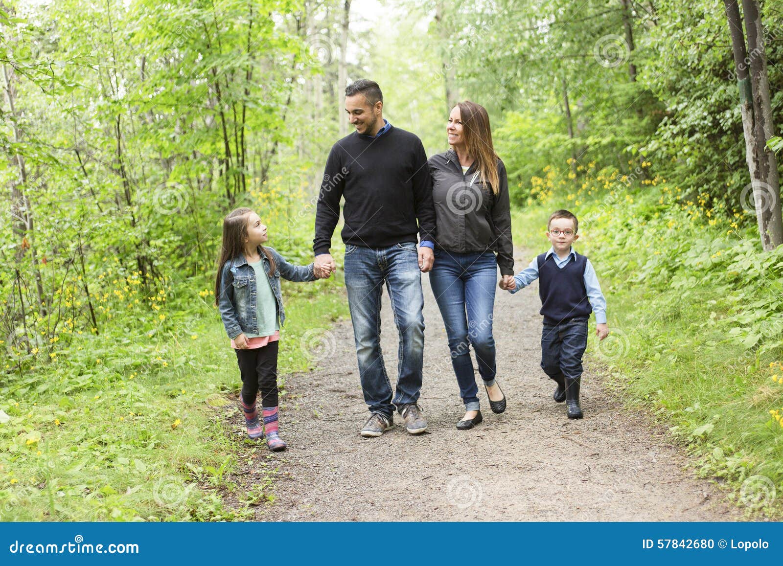 Family in Forest Having Fun Together Stock Photo - Image of apple ...