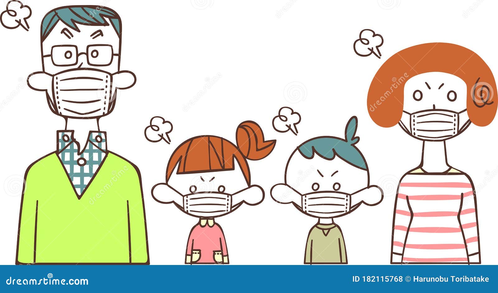 Four Angry People Holding A Blank Banner Cartoon Vector | CartoonDealer ...