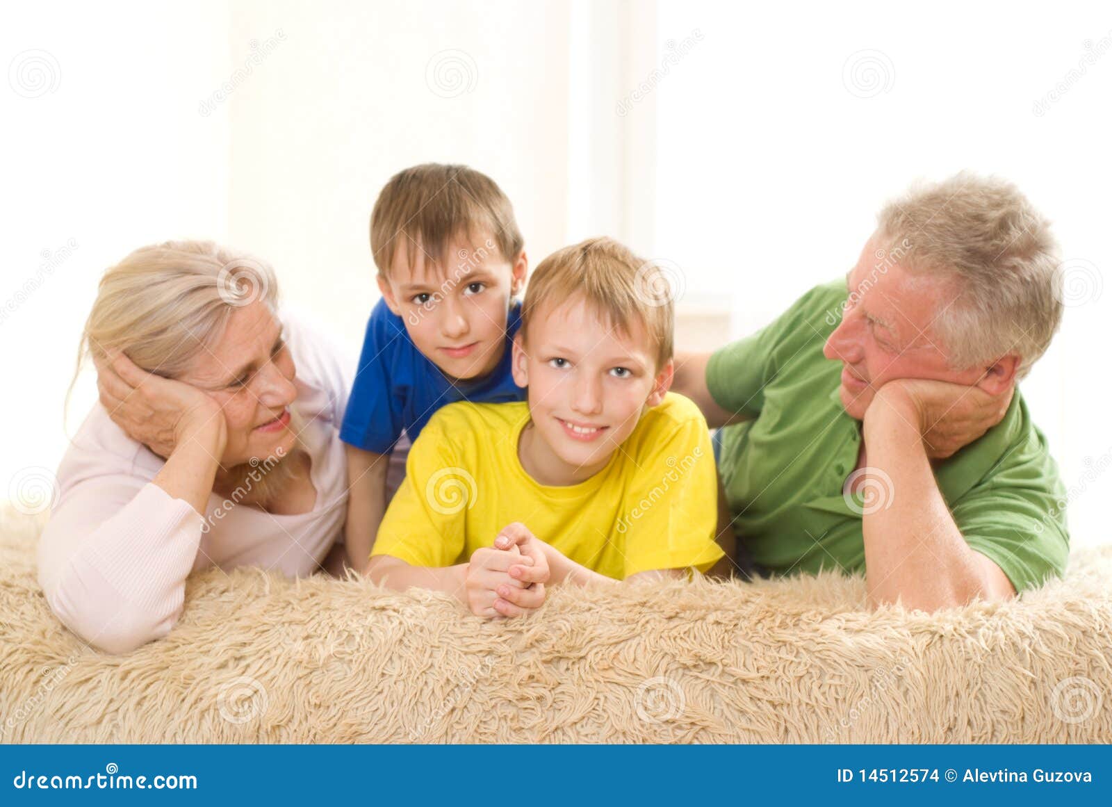 Family of four people stock photo. Image of grandchildren - 14512574