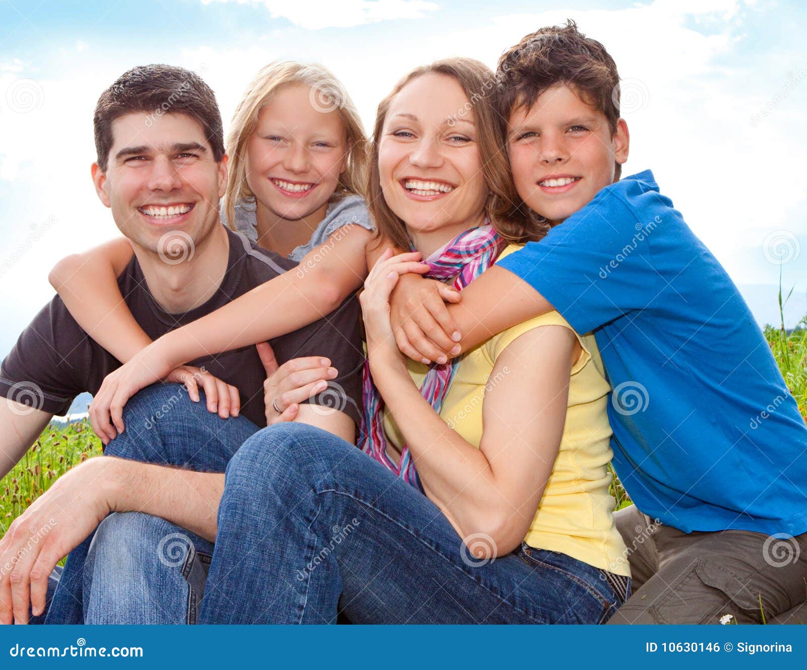 Family-fun 1 stock photo. Image of daughter, outside - 10630146