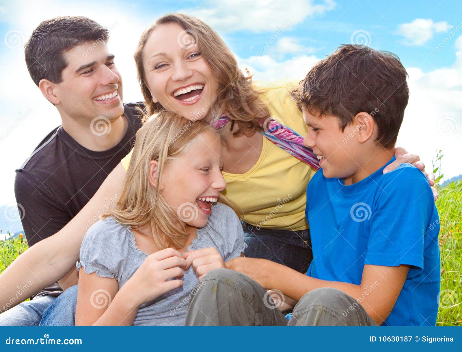 Family-fun 5 stock image. Image of children, outdoors - 10630187