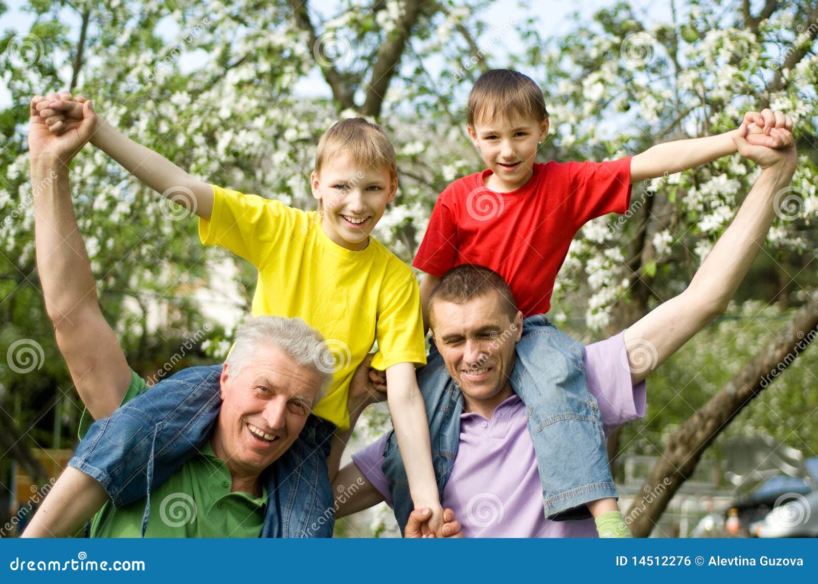 Family Fun To Play Outdoors Stock Photo - Image of love, friendship ...