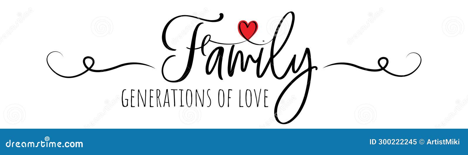 Family Generations of Love, Vector. Wording Design Stock Vector ...