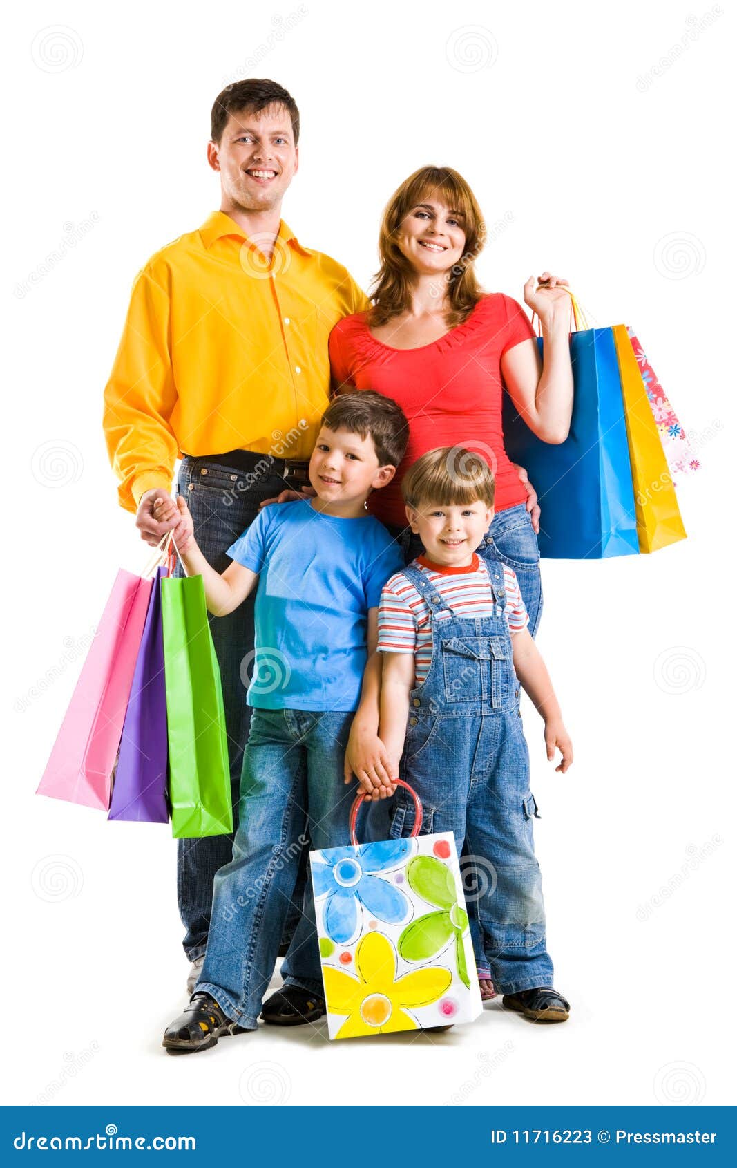 Family with gifts stock image. Image of attractive, generation - 11716223