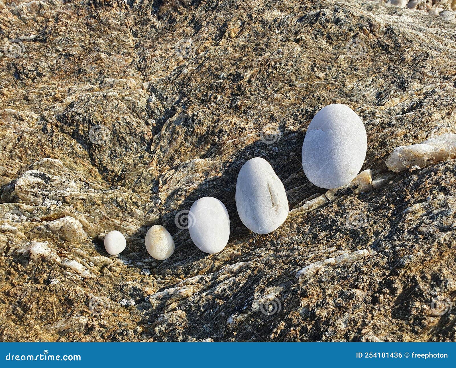 Family of Give Stones Aligned Stock Photo - Image of soil, aligned ...
