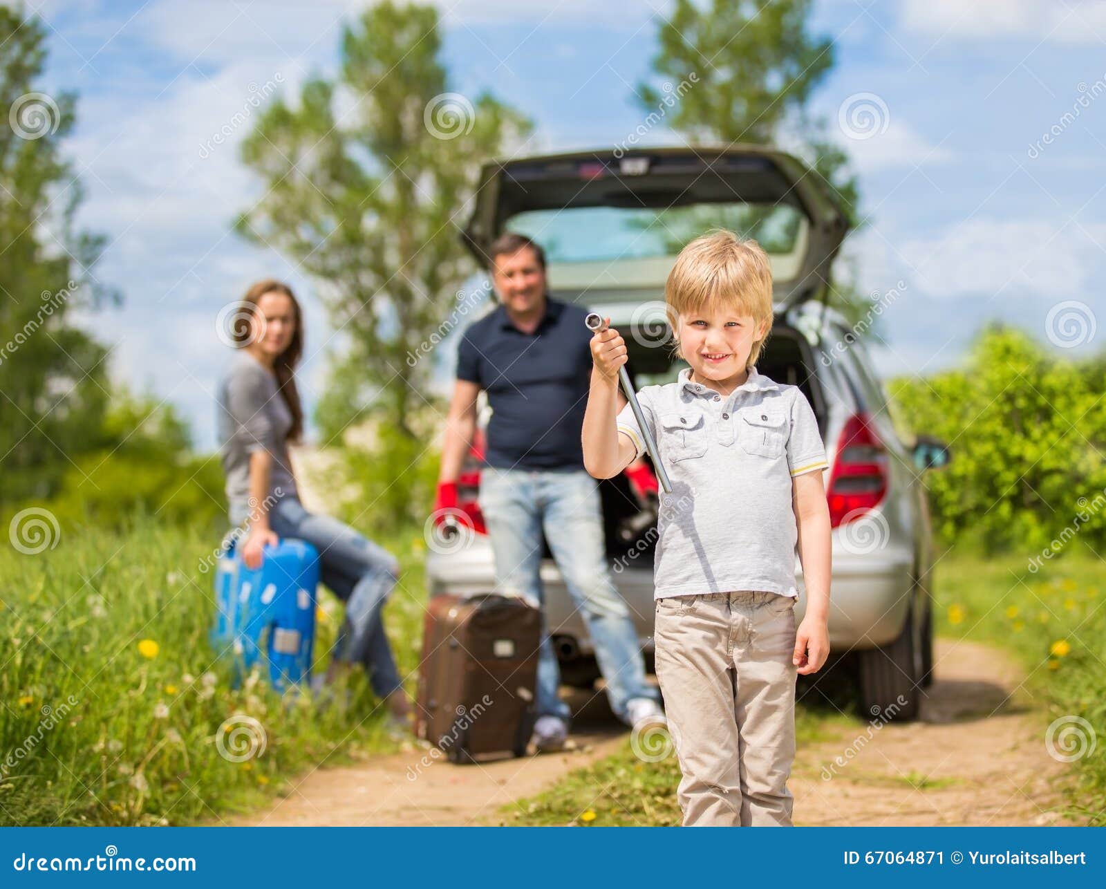 Family Going on a Trip by Car Stock Image - Image of picnic, caucasian ...
