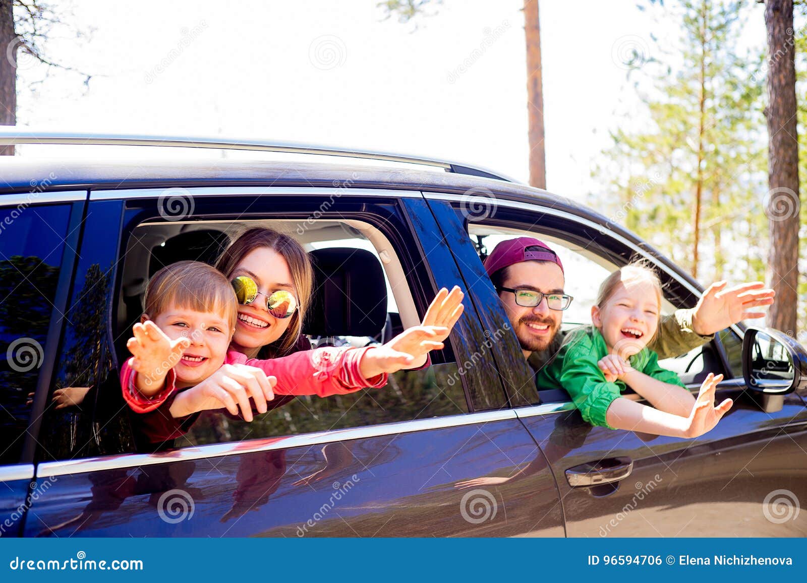 Family going on a trip stock photo. Image of holiday - 96594706